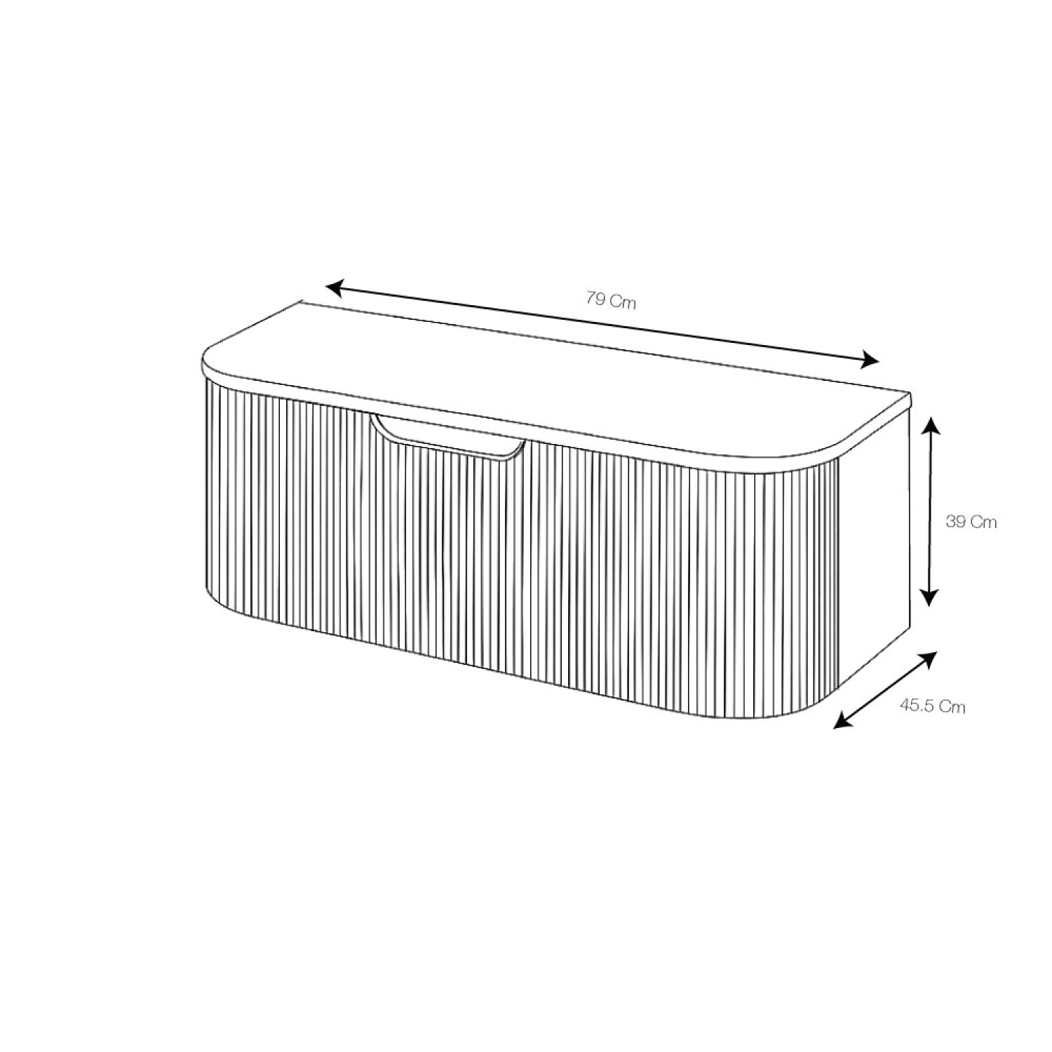 Mueble Nordic 80 — Bagno & Company