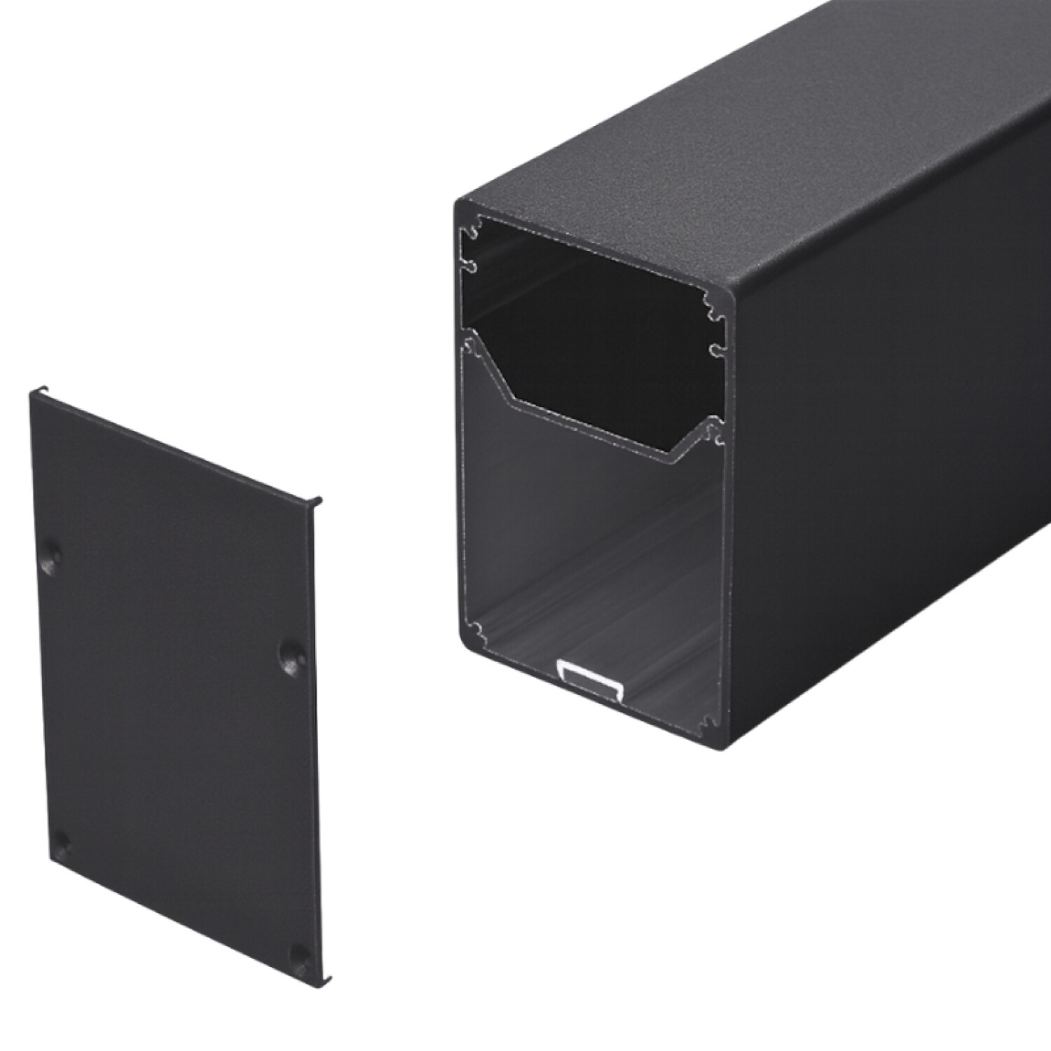Lineal de Adosar / Colgar por metro Negro — Serlux