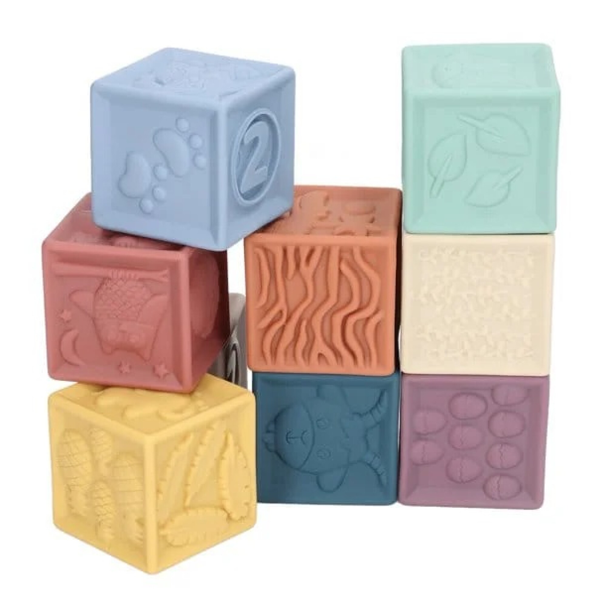 Set 9 cubos sensoriales de silicona — MVD Kids