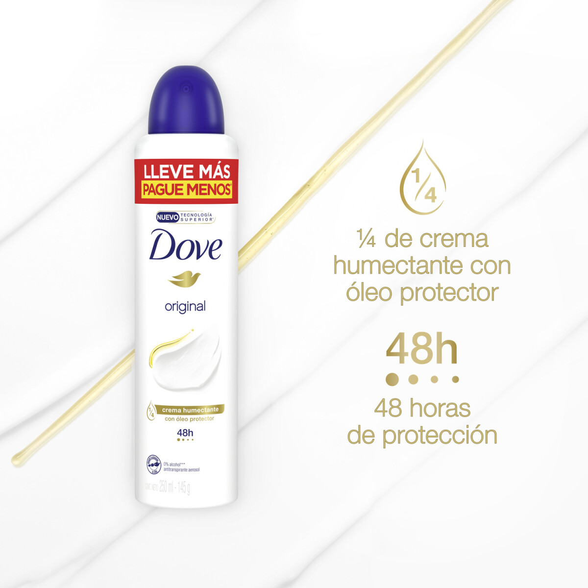 Dove Desodorante Aerosol Ap Original 250ml — San Roque