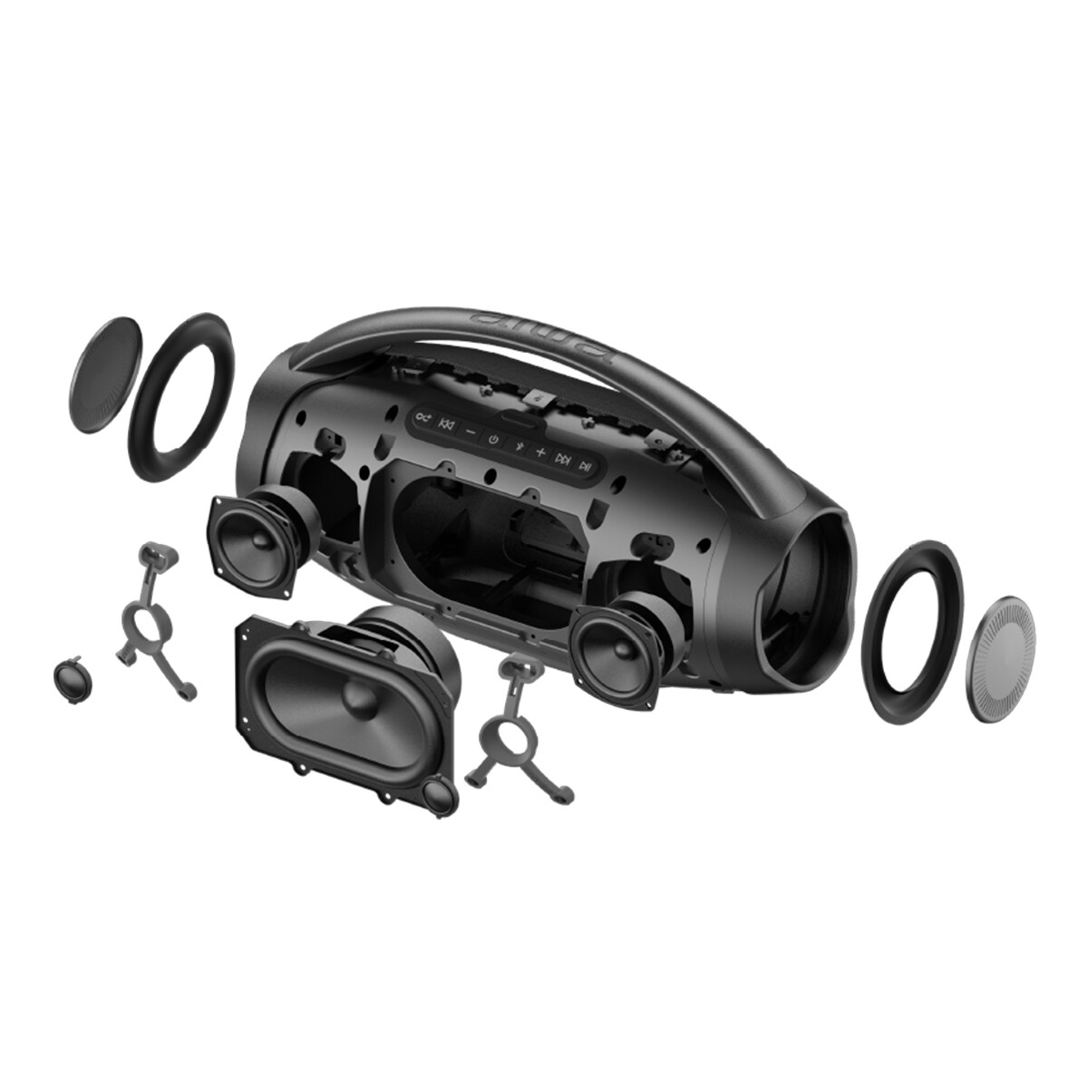 Parlante Boombox Party Power 1300W PMPO | Bluetooth | TWS | AIWA ...