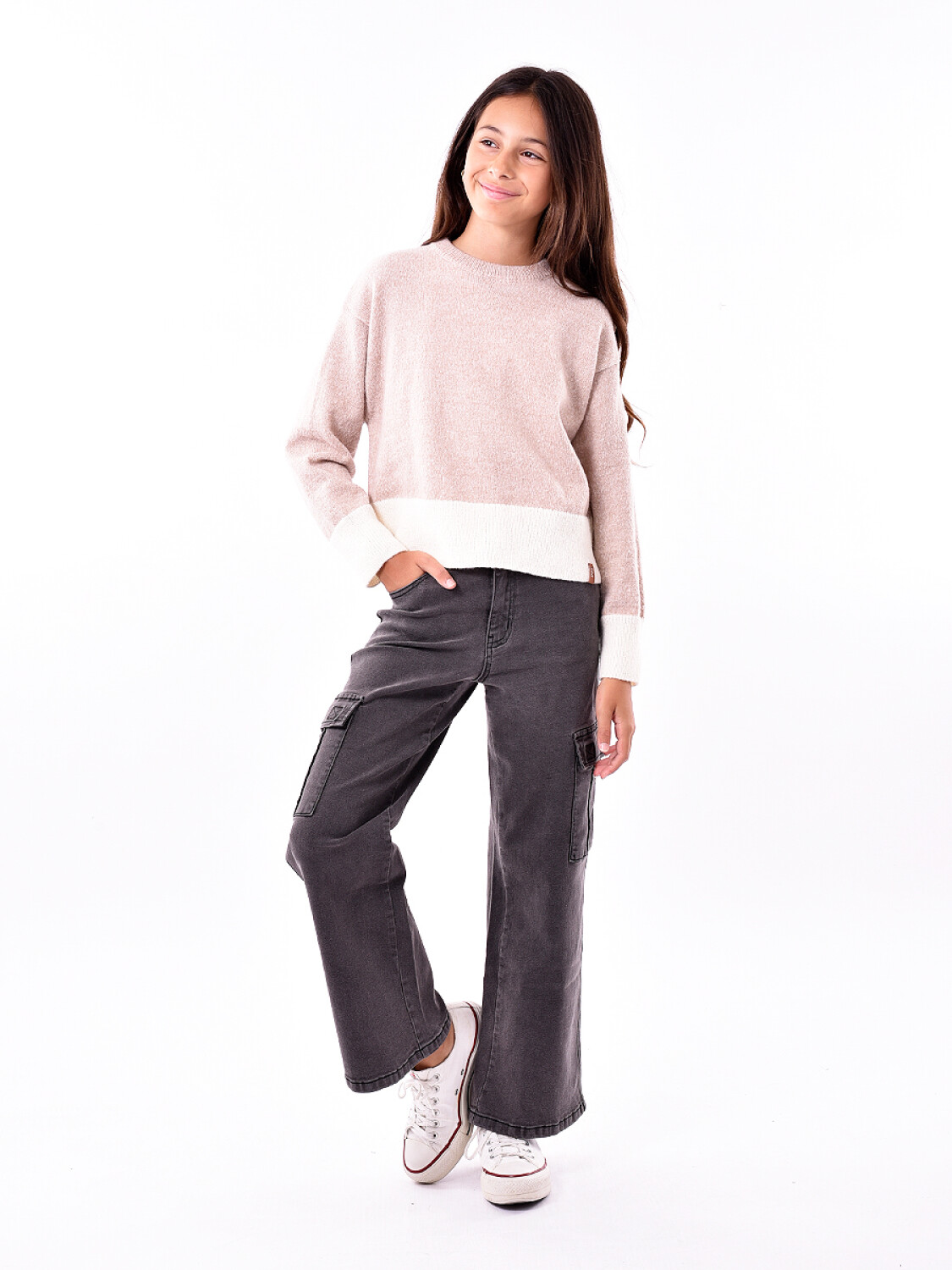 BUZO JOANA - BEIGE CLARO — Guapa