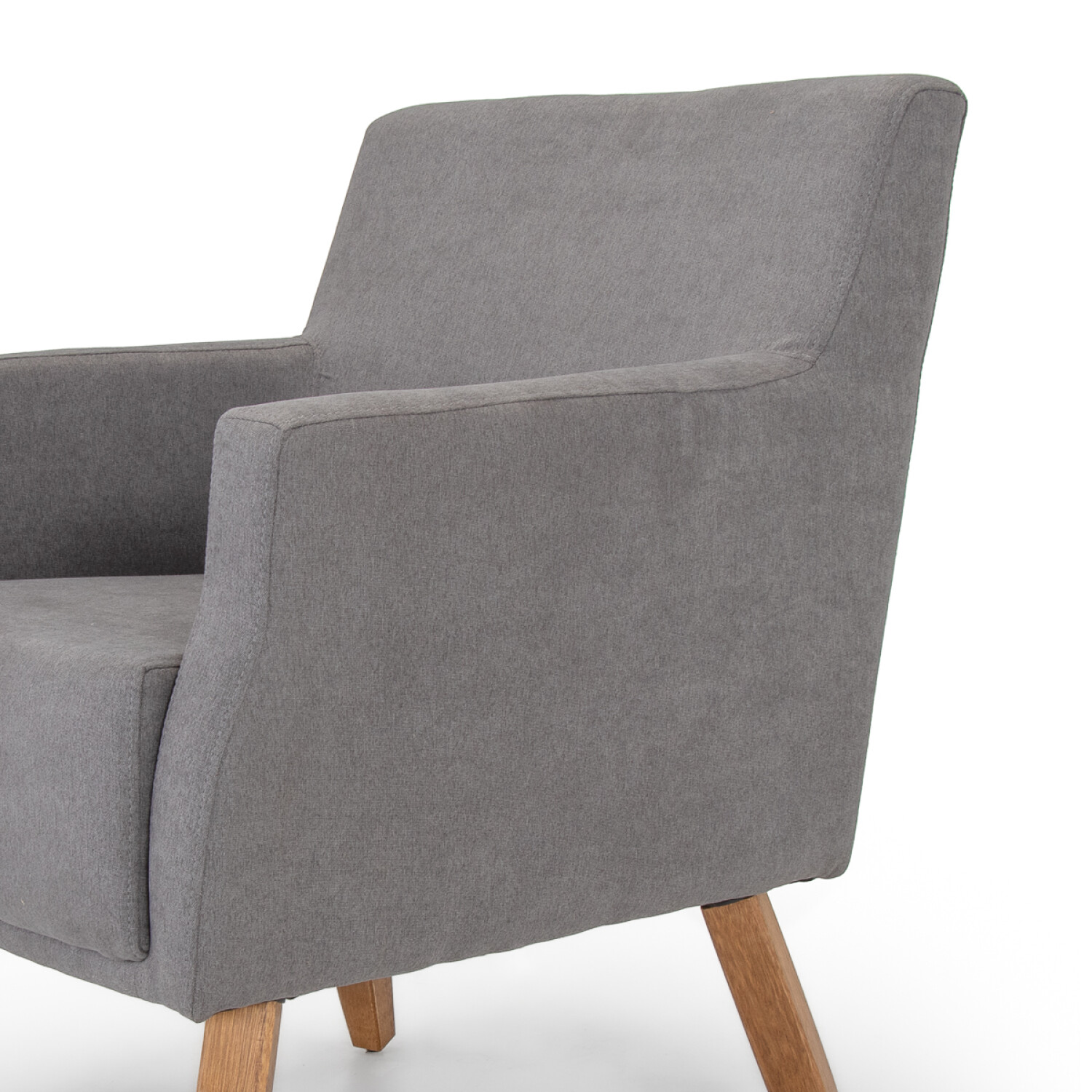 Butaca Charlotte - Tela Microfibra - B412 (Cemento) — NYR Uruguay