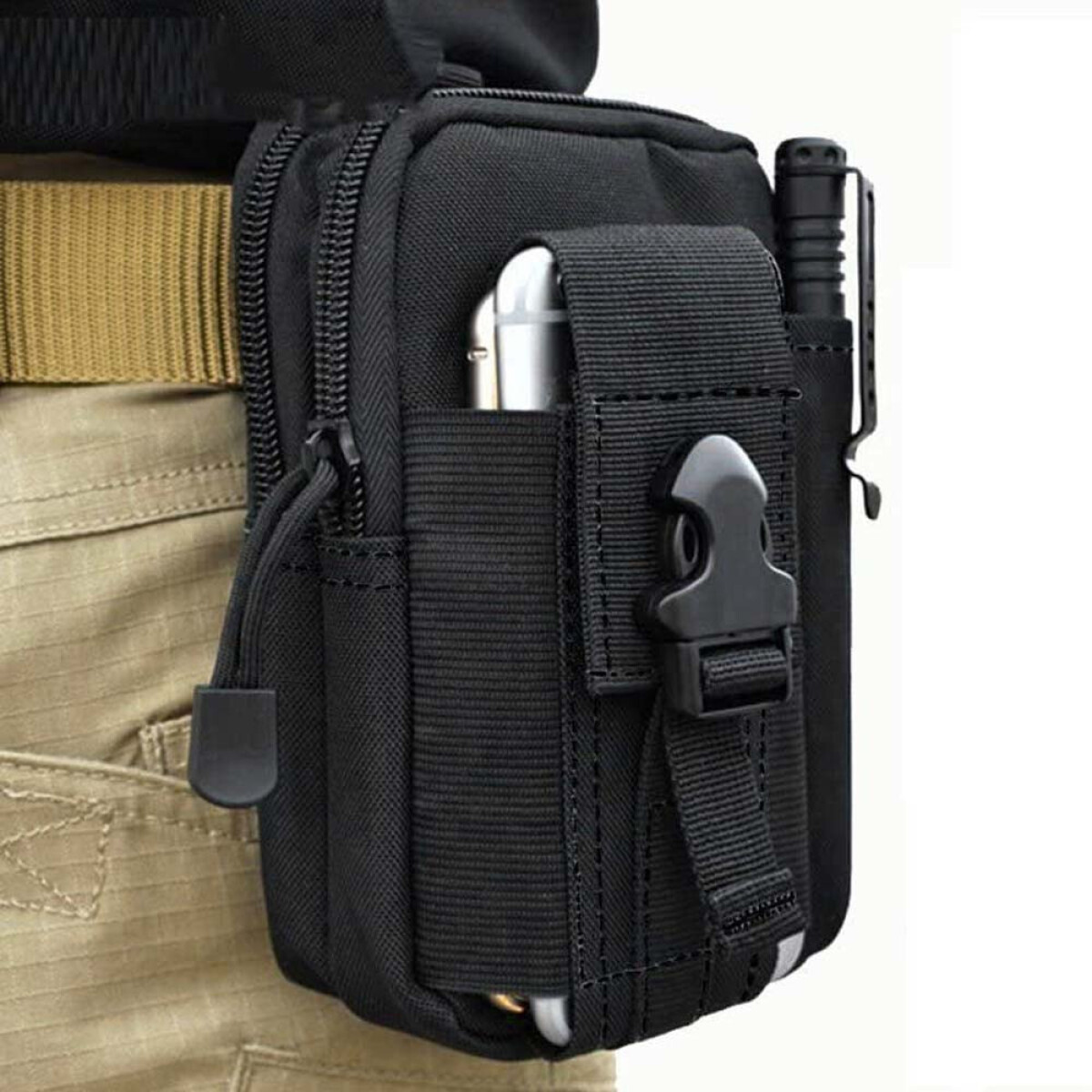 Pouch táctico sistema molles - Negro — Aventureros