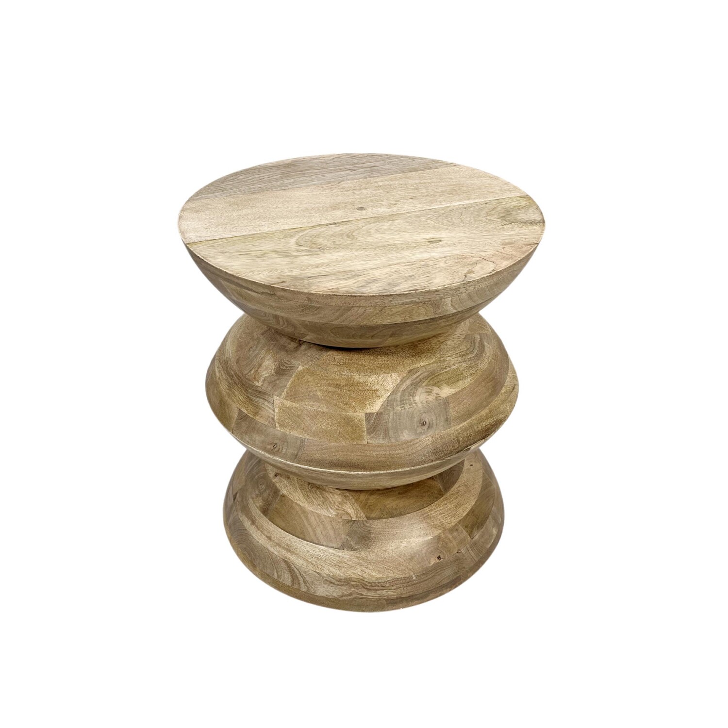 Mesa Lateral Madera-de-mango Natural-beige Ibiza Natural — Divino