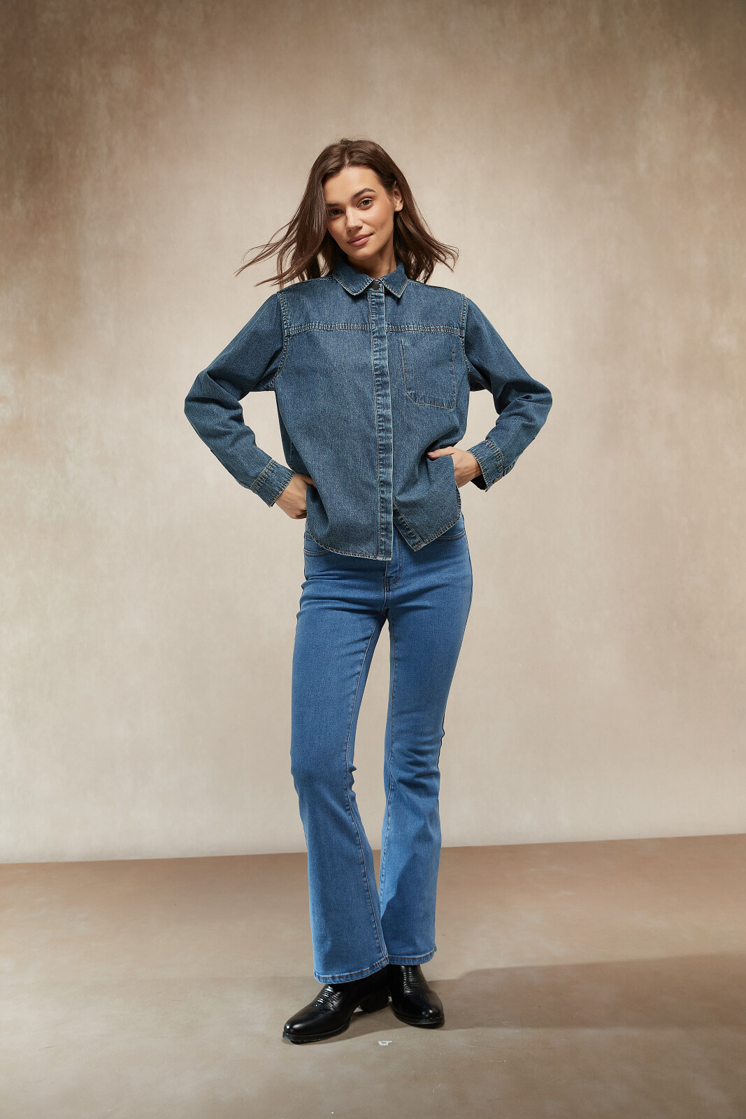 JEAN TOLEDO OXFORD - AZUL — Guapa - Paprika