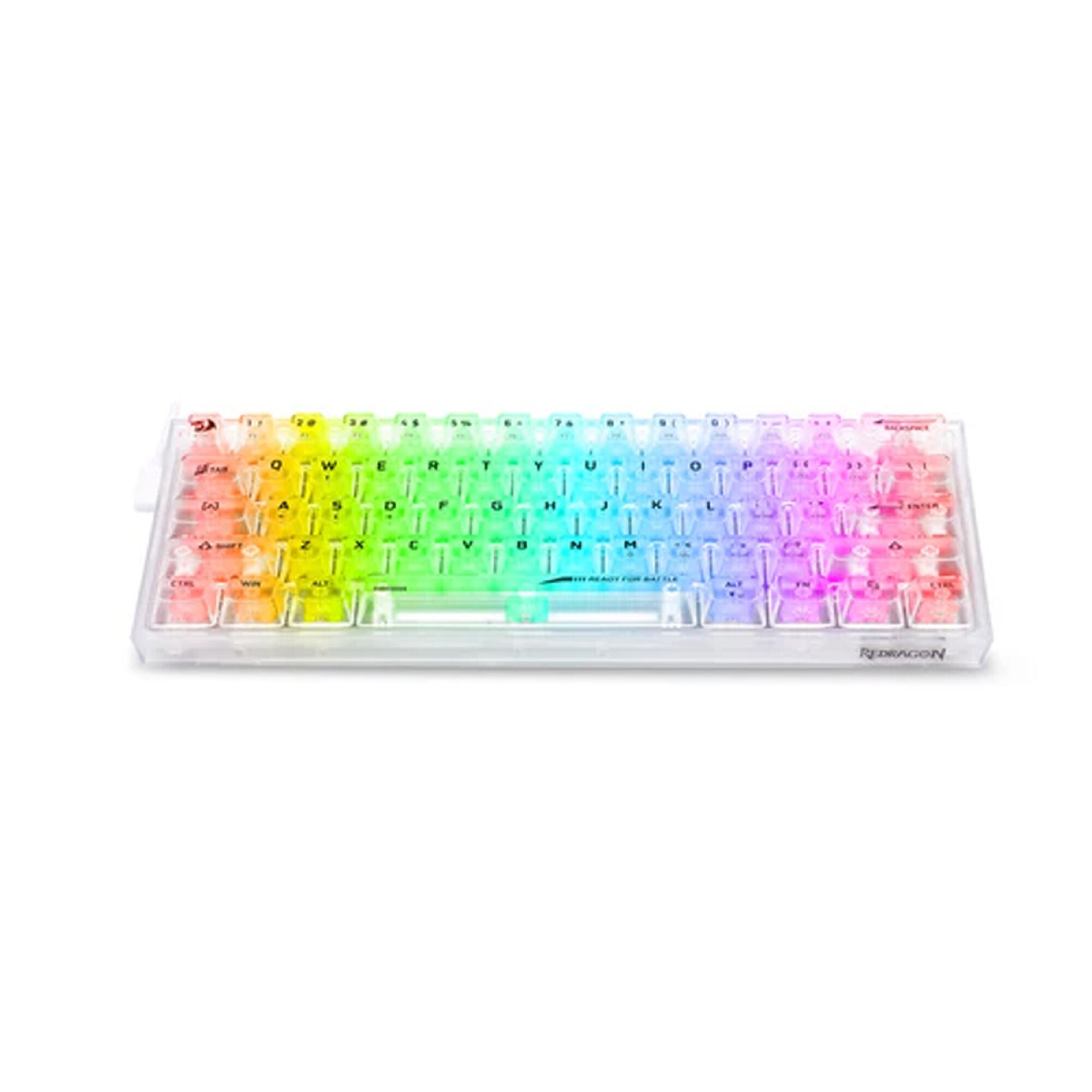 Teclado Gamer Redragon Fizz K617 RGB 60 Clear — ZonaTecno