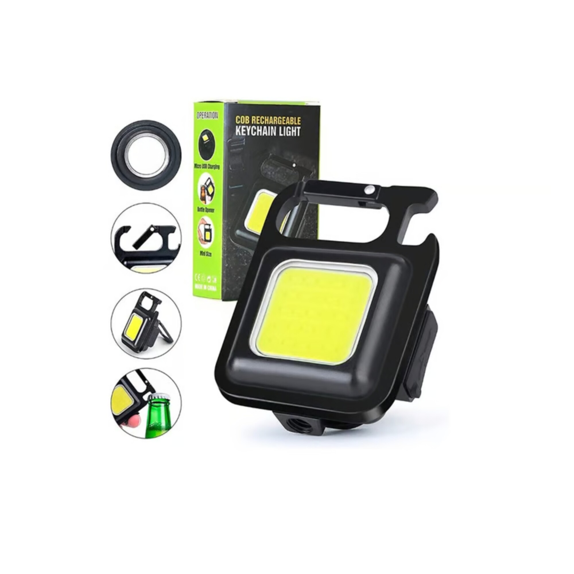 MINI LINTERNA LED CON IMAN RECARGABLE 3TOQUES YB01200A — Magnum