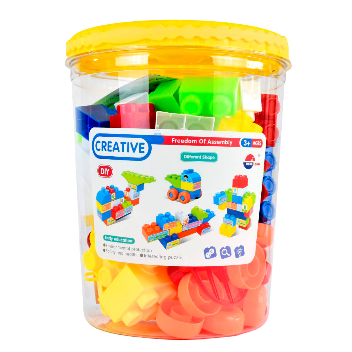 Bloques para armar - 62 piezas grandes — El Clon