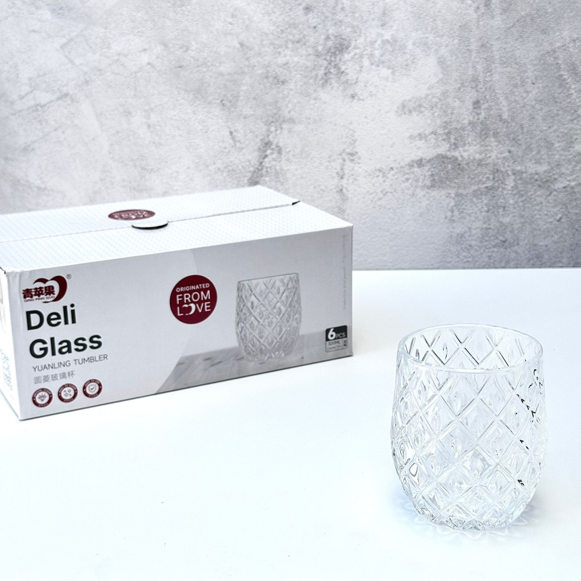 Juego De 6 Vasos Vidrio 320ML — El Capitán