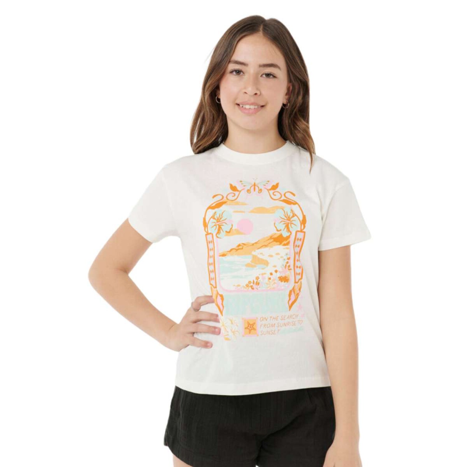 Remera Rip Curl Sunset Skies Art - Niño — Tienda Soy Santander