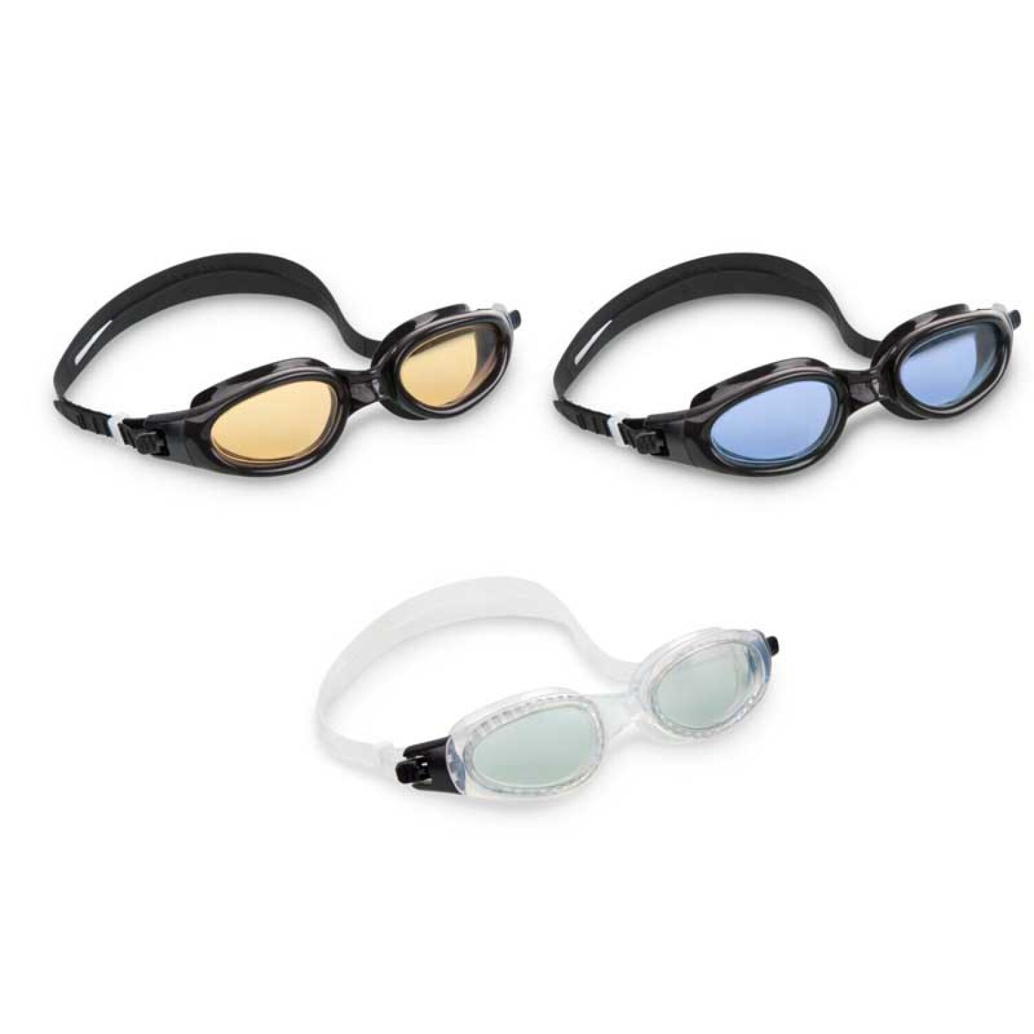 INTEX LENTES DE NATACION PROFESIONALES PRO MASTER LATEX FREE TEMPLADOS ...
