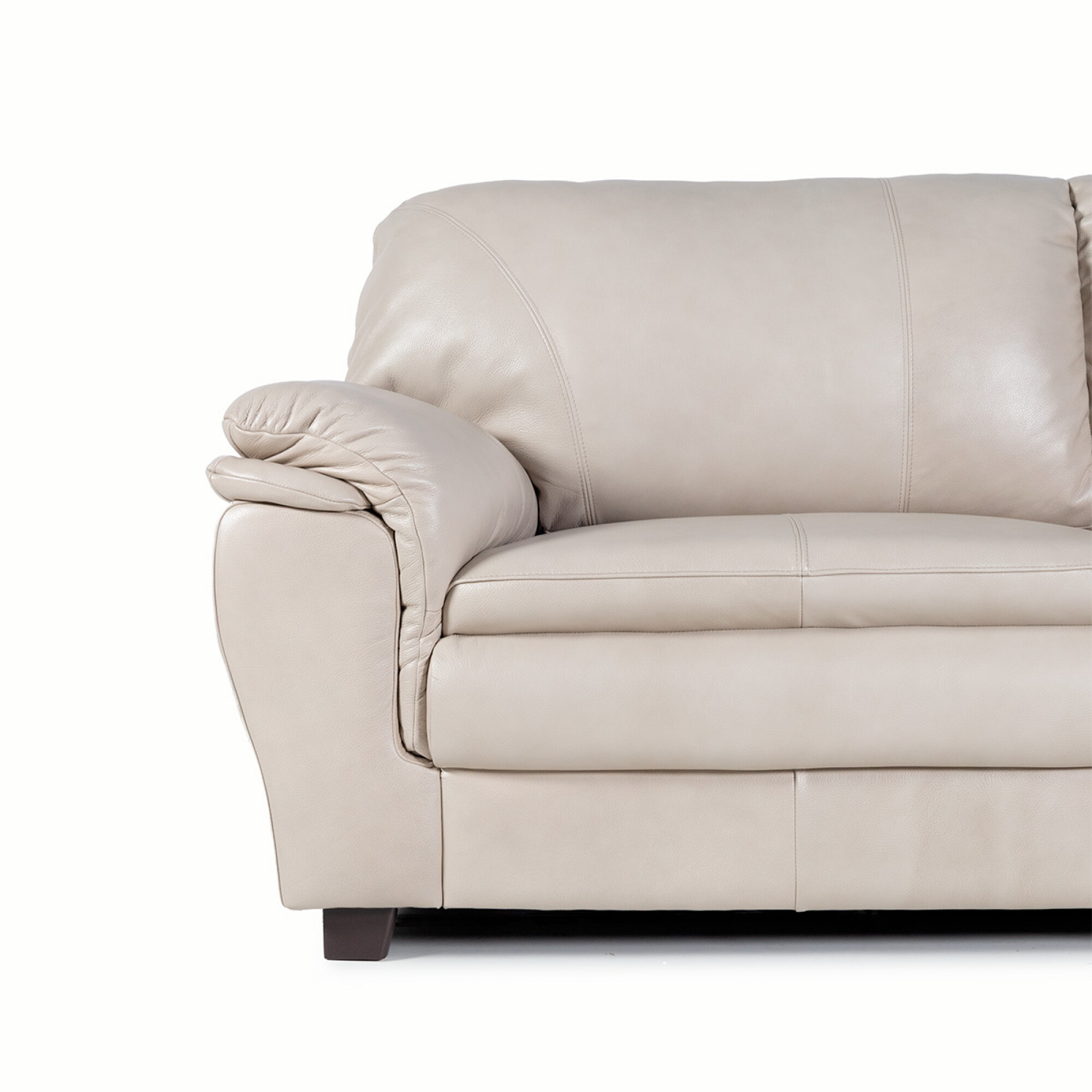 Sofá Arezzo - Cuero Básico - 3 cuerpos - Marfil — NYR Uruguay