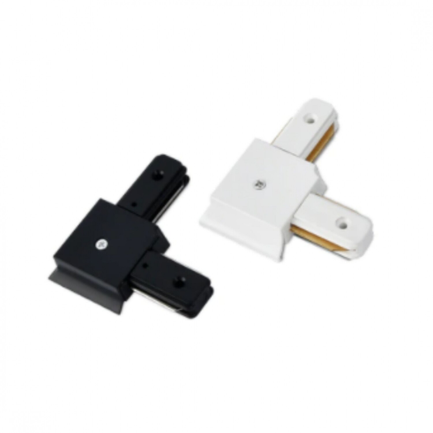Unión para riel electrificado 2 vías Formato "L" - Blanco — Iluminica Home