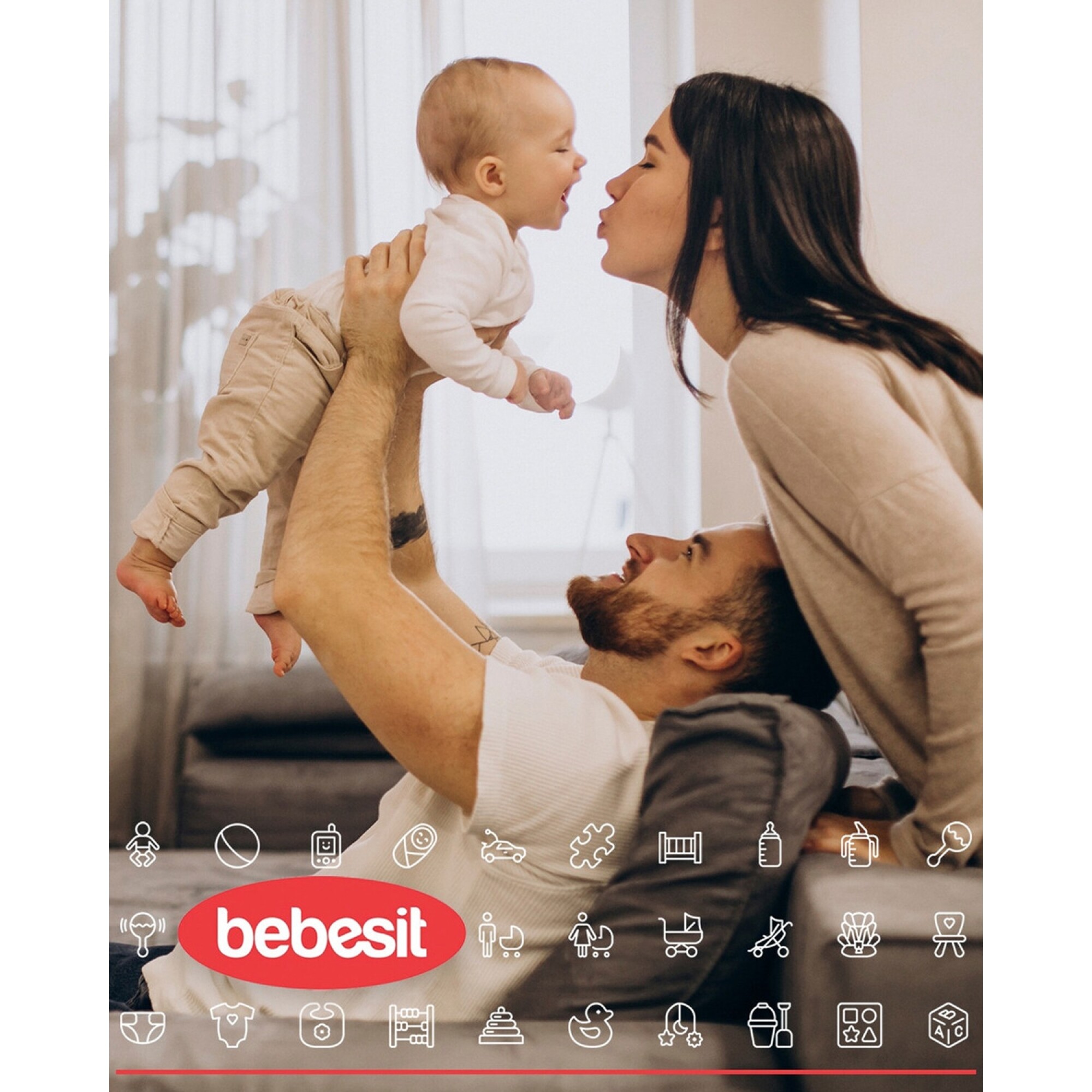 Baranda de seguridad para cama Bebesit Zen - Blanco — Electroventas