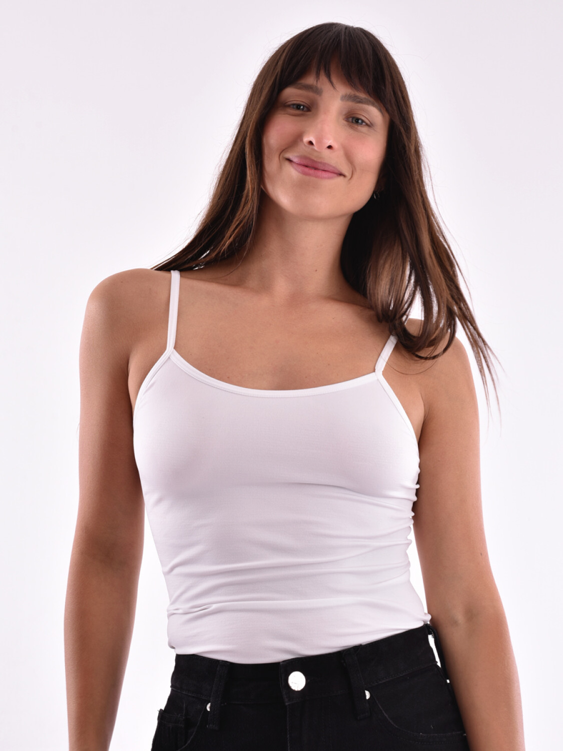 MUSCULOSA BASICA SEAMLESS - BLANCO — Guapa