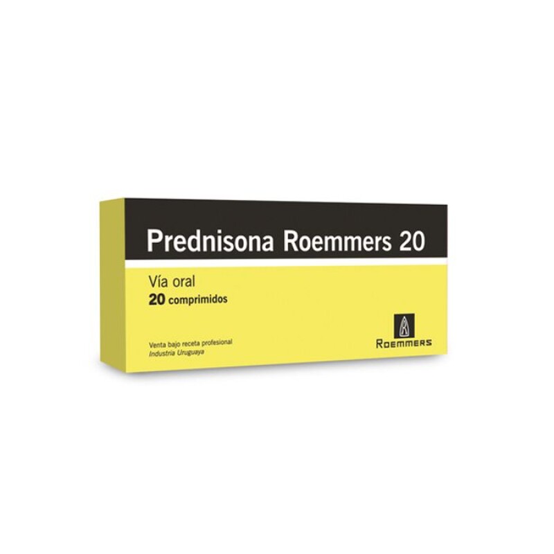 Prednisona 20 mg 20 comp Megalabs — Farmacia Parque Miramar