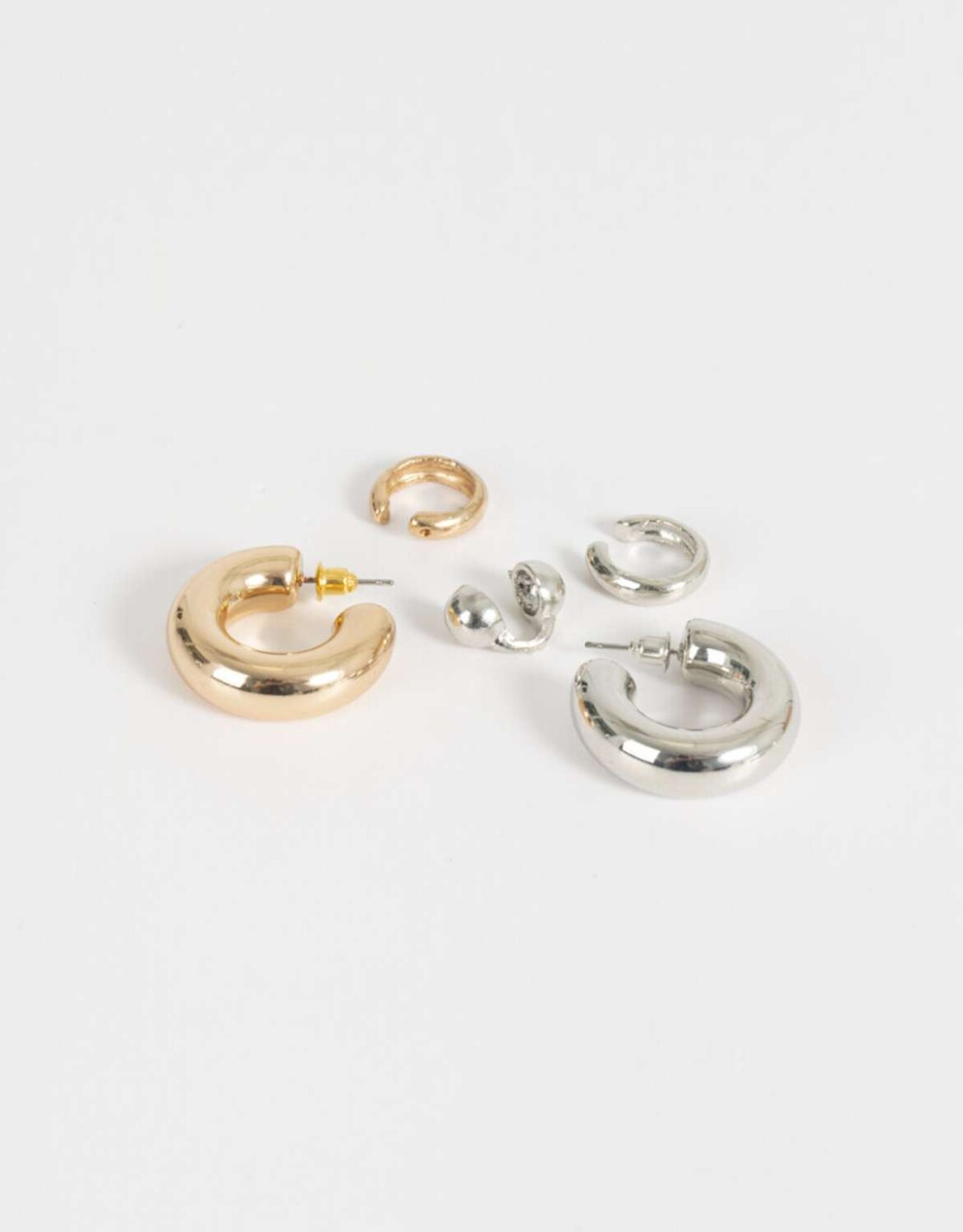 Set De Aros Mixplating Chunky - Combinacion Bicolor — Tienda Soy Santander