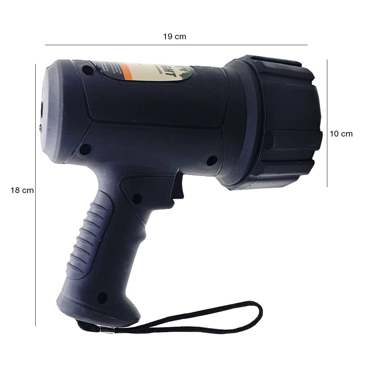 Foco de mano recargable 10w 130 lumenes - Negro — HTS