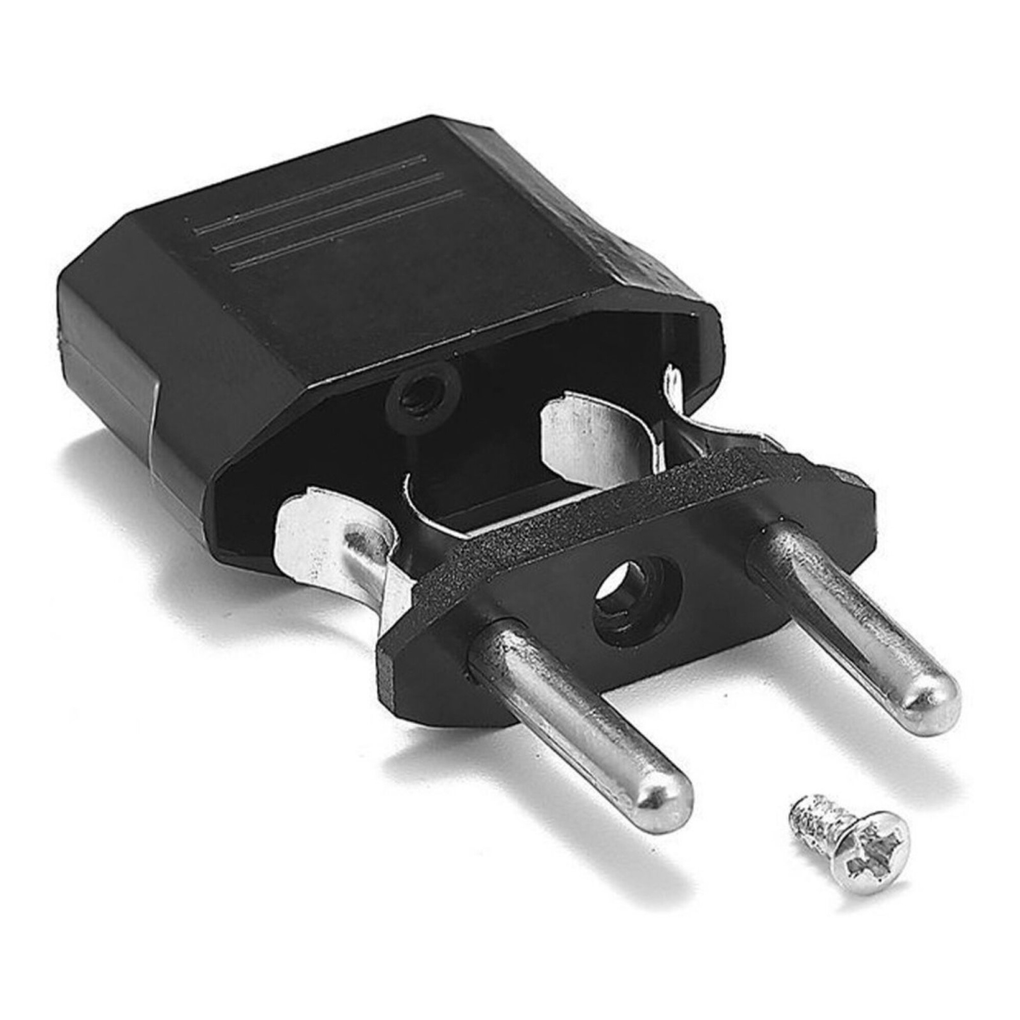 Enchufe Adaptador De Ficha Americana 2 Patas Chatas X2 — Atrix