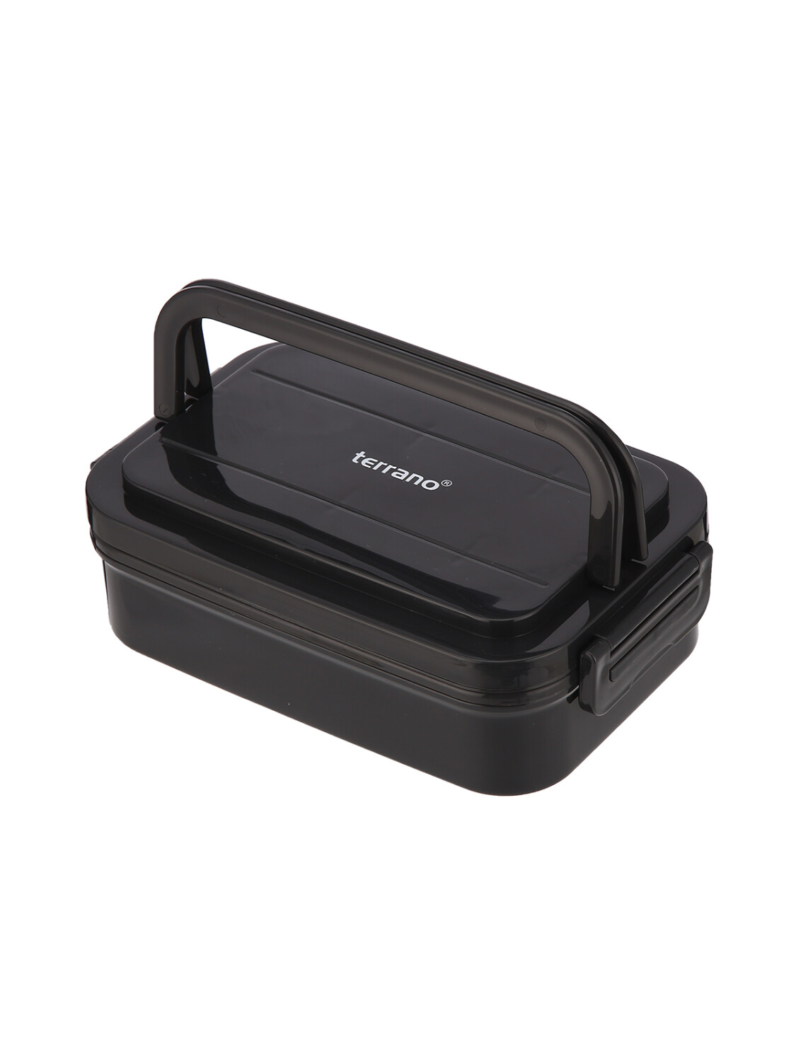 Tupper Pickbox con Asa + Cubiertos - Negro — Terrano