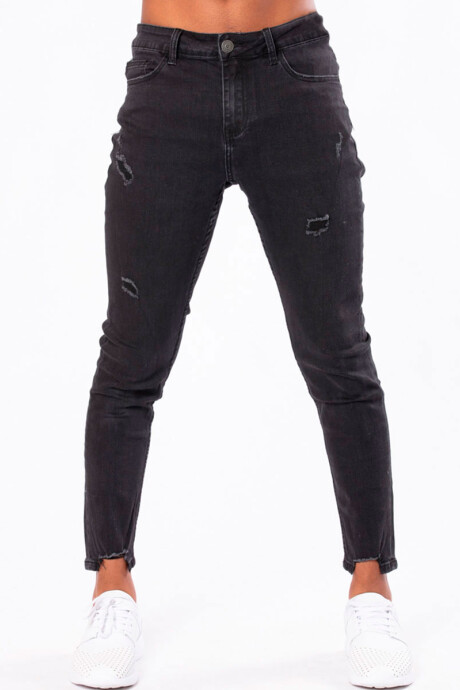 JEAN TRASHED E23 RUSTY - Negro — Superoutlet