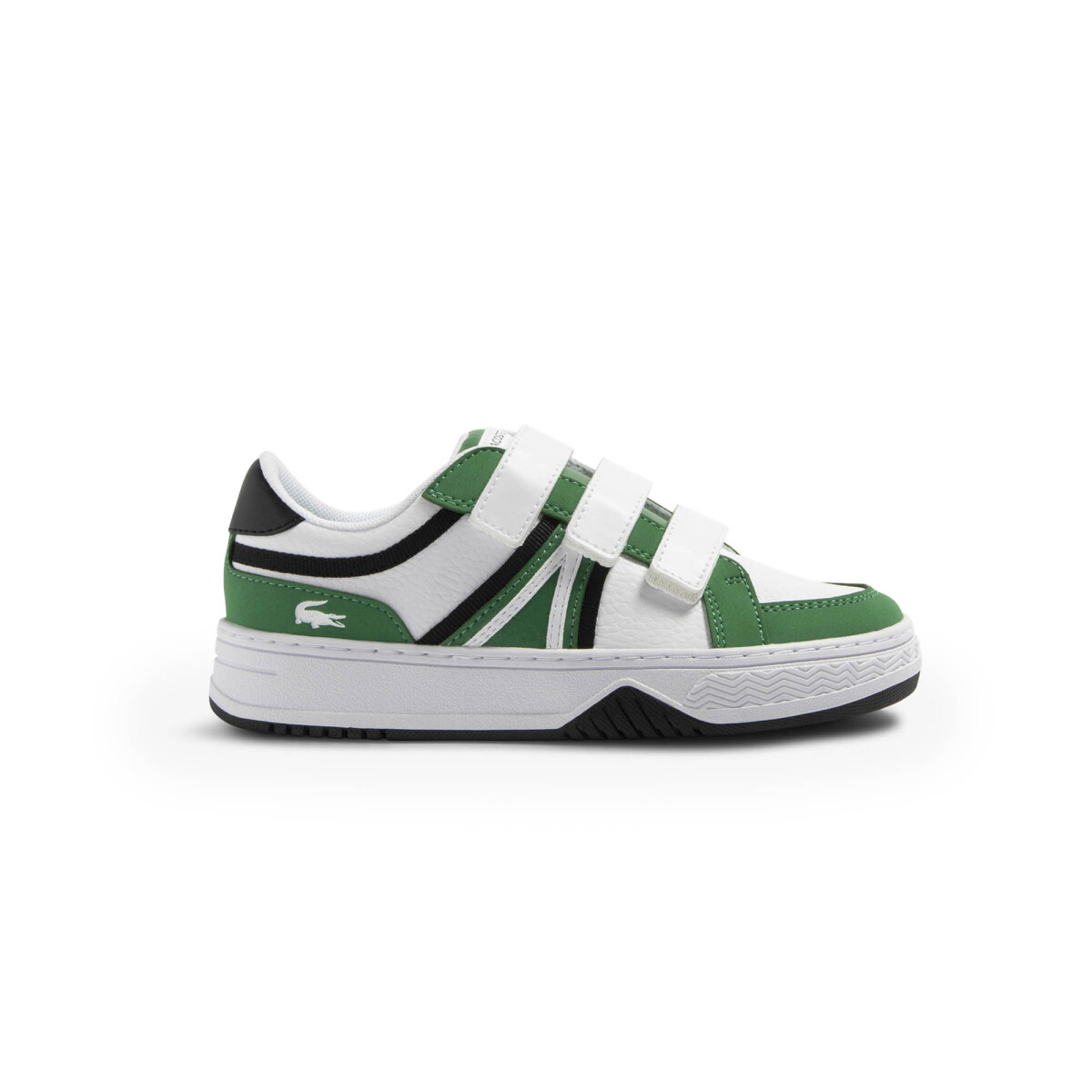 LACOSTE KIDS L001 BRANDED SNEAKERS - white / green / black — Zooko