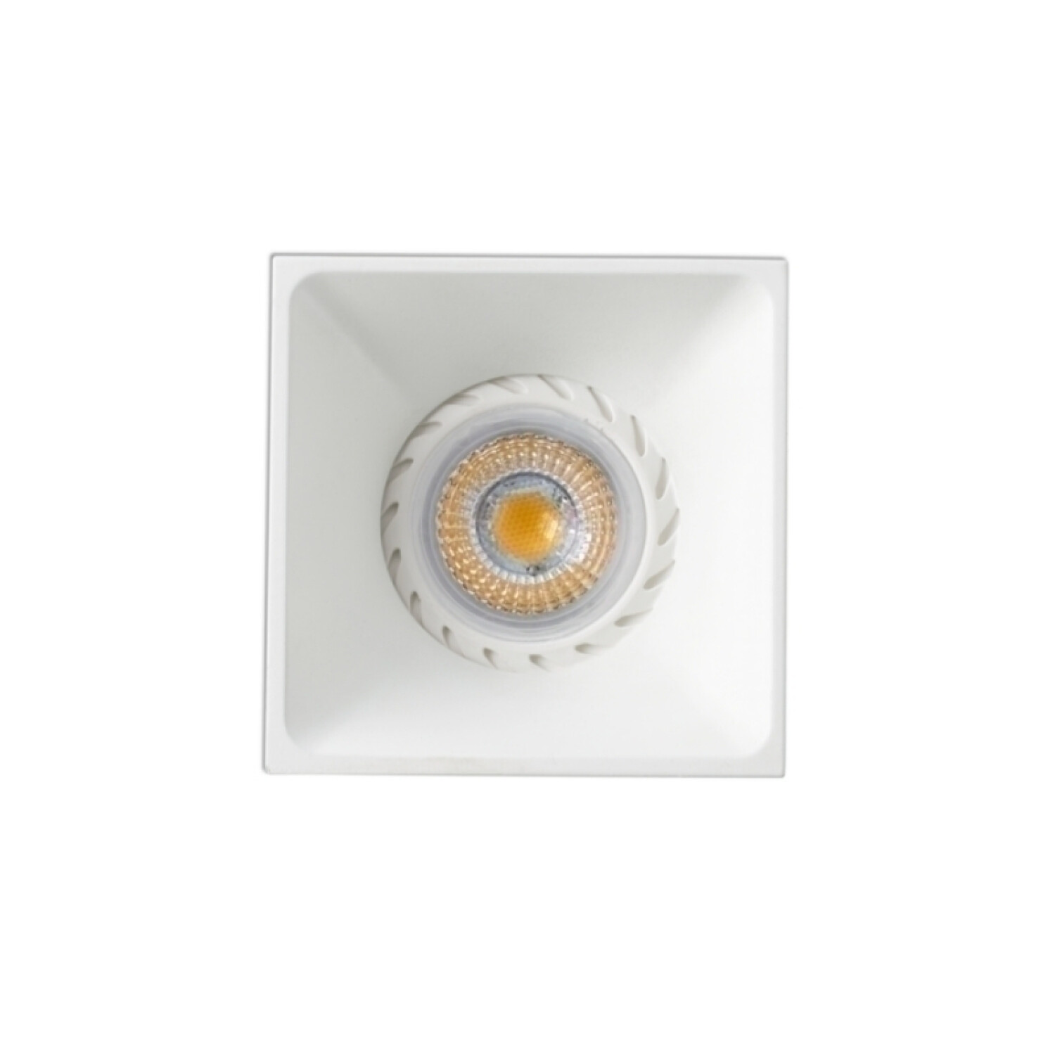 Downlight cuadrado aluminio blanco s/zoc 75mm - FA2050 — Fivisa