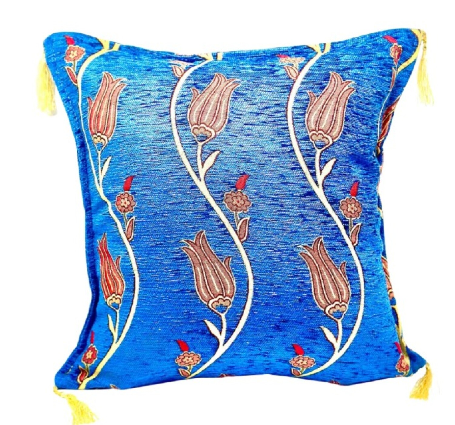 Funda Almohadón Tulipa - Funda Almohadón Tulipa - Azul — Turkish Bazar
