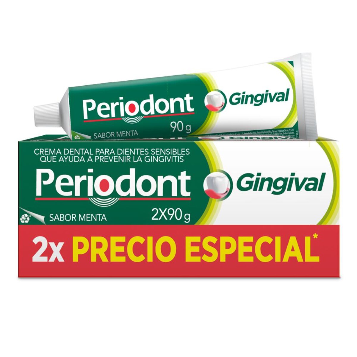 Pasta De Dientes Periodont Gingival 90 Grs. 2 Uds. — Farmacia El túnel