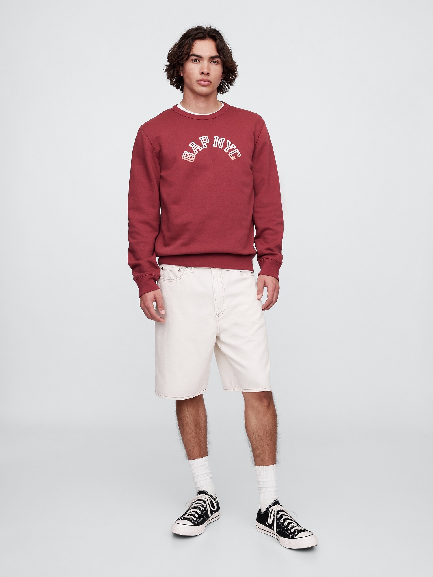 Buzo Deportivo Logo Gap Hombre - Red Clay — GAP Uruguay