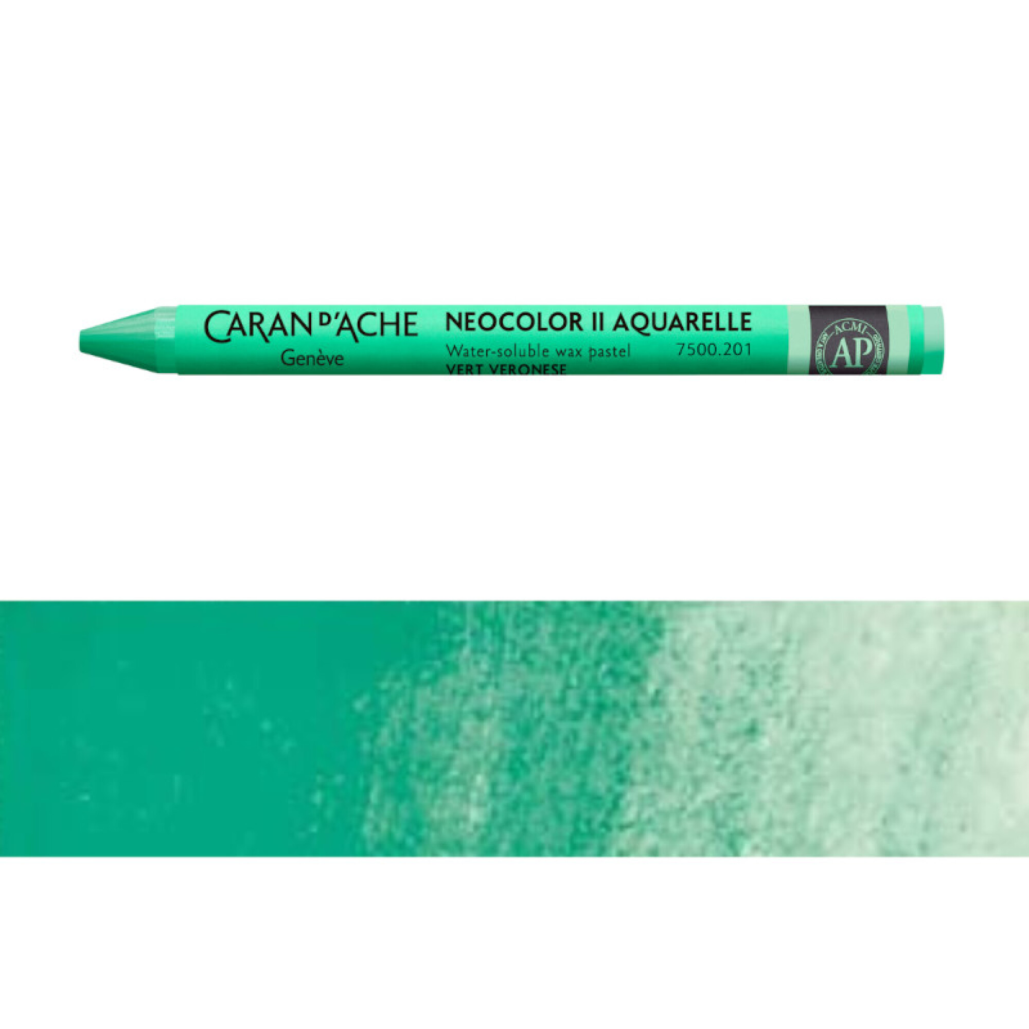 Pastel Neocolor Acuarelle Caran d'Ache - Tonos Verdes — Infantozzi