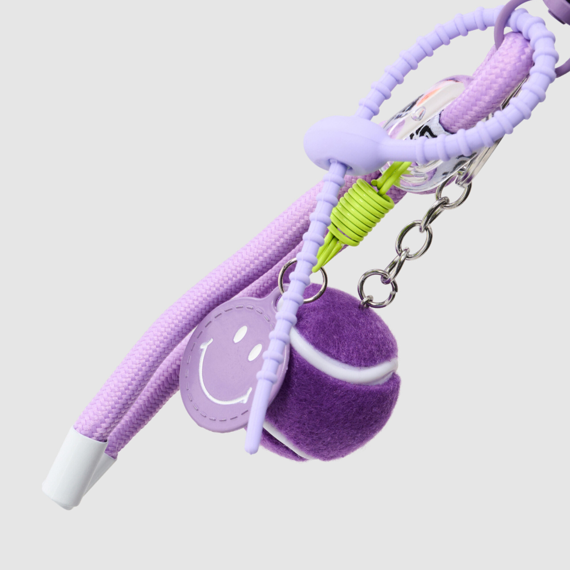 Llavero con accesorios Tennis - Violeta — Mis Petates