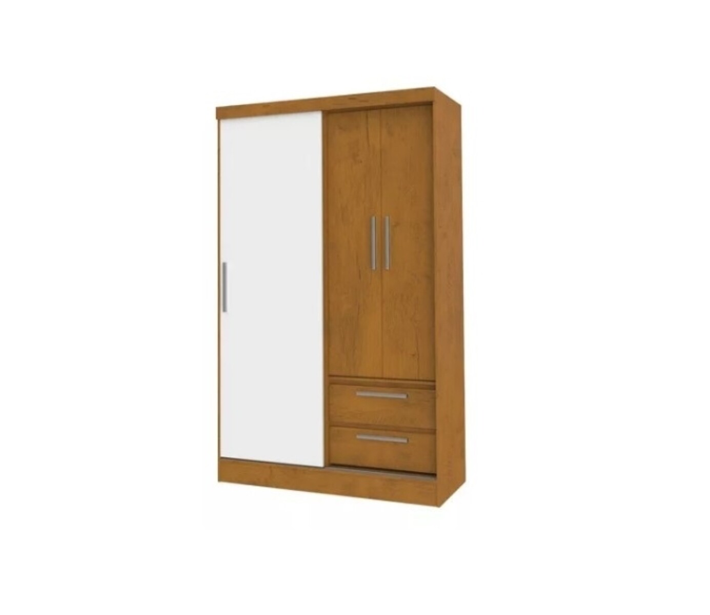 Ropero Alicante 3 Puertas 2 Cajones Avena/blanco Mdp — Albanes