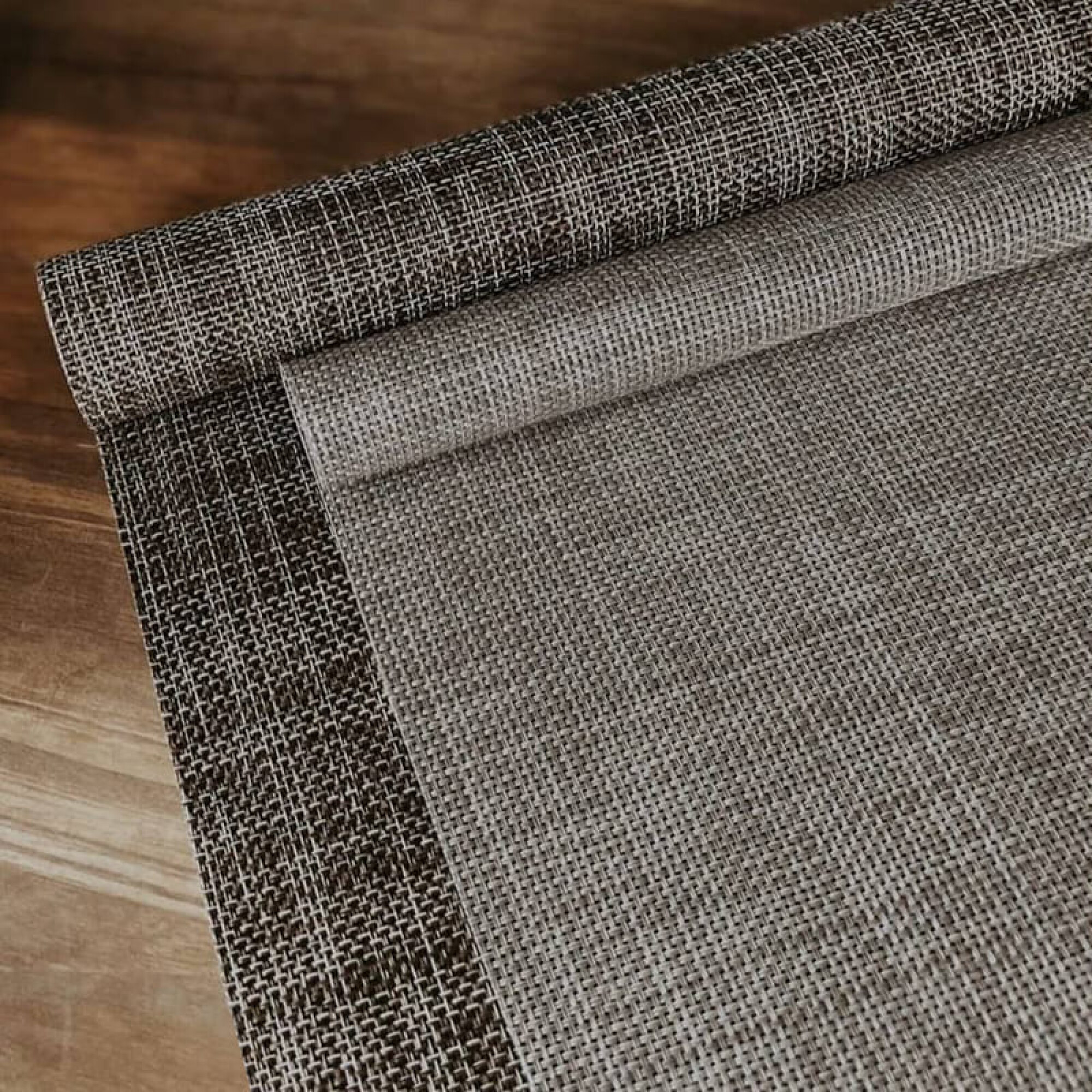 Mantel individual tejido PVC Gris - gris — Buho Store