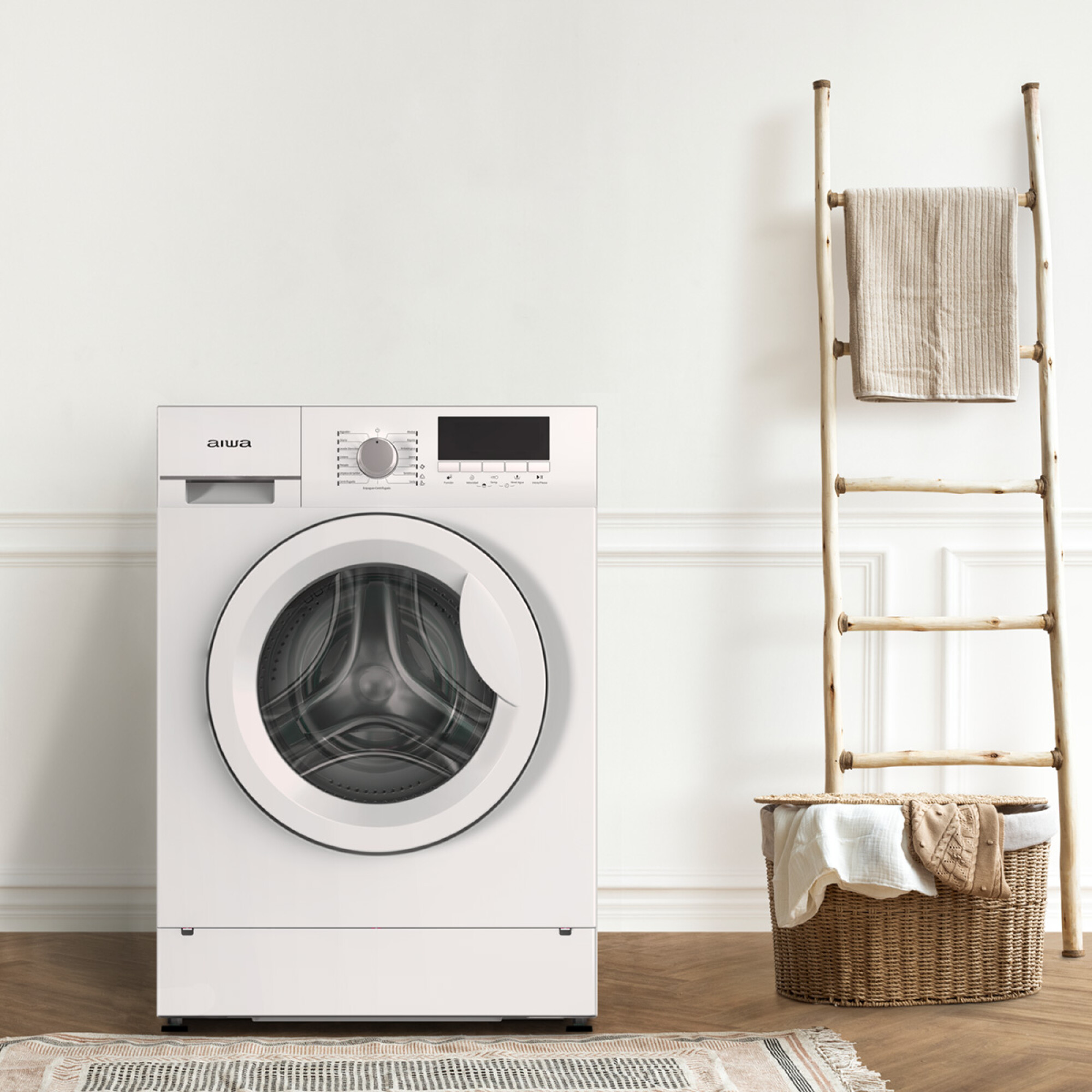 Lavarropas AIWA 6KG | Carga Frontal | 15 programas | AWXL6-W — Aiwa Uruguay