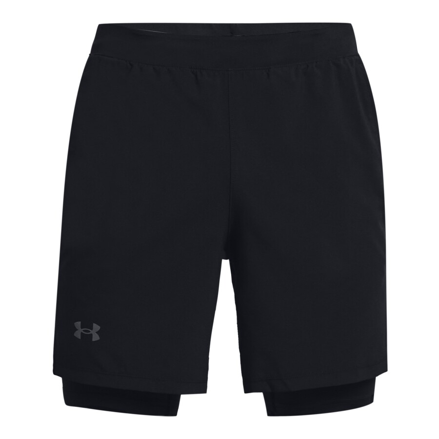 Short de Hombre Under Armour Launch Run 2 en 1 - Negro — Stadium Sport