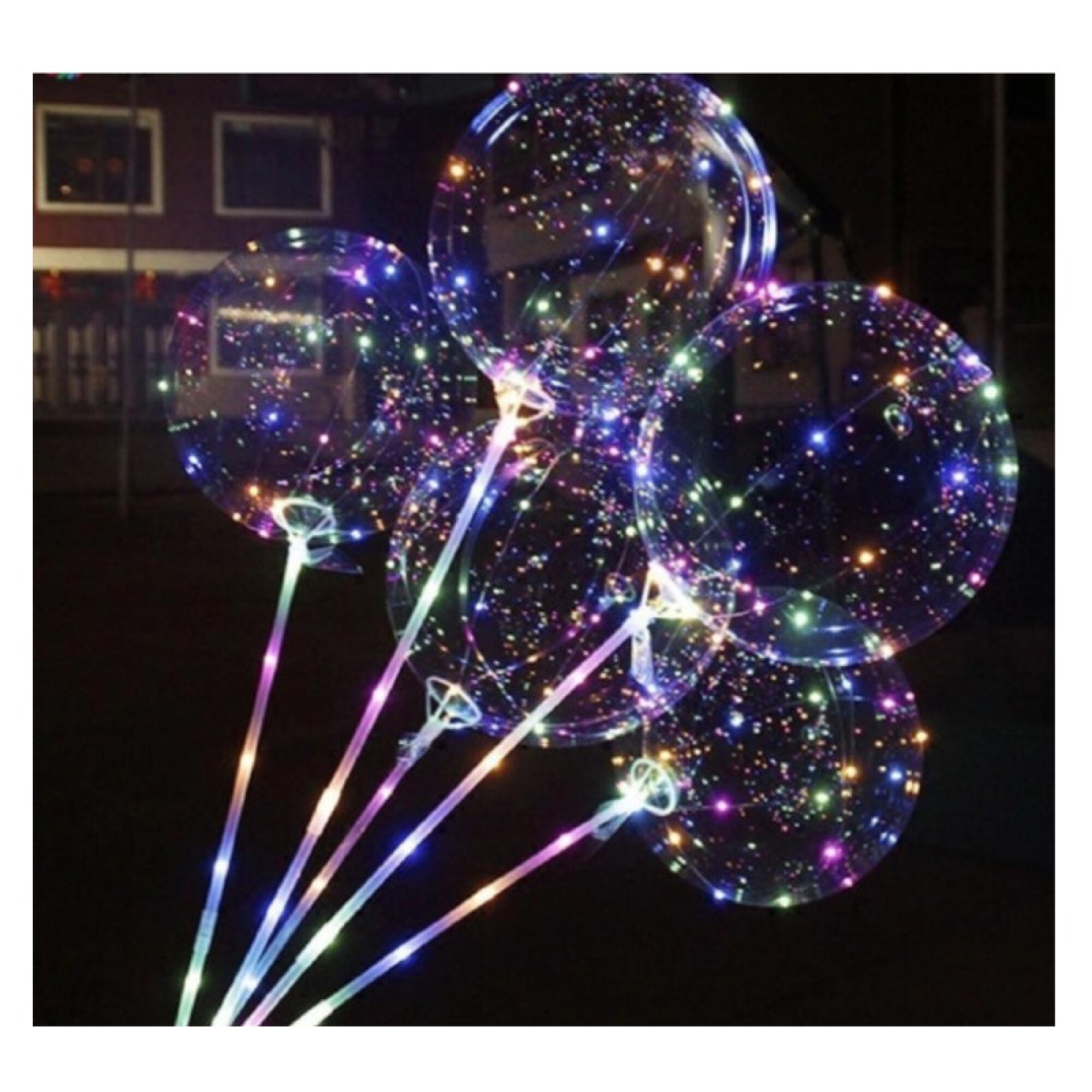 Globo Transparente con Luz — Casa Fessta