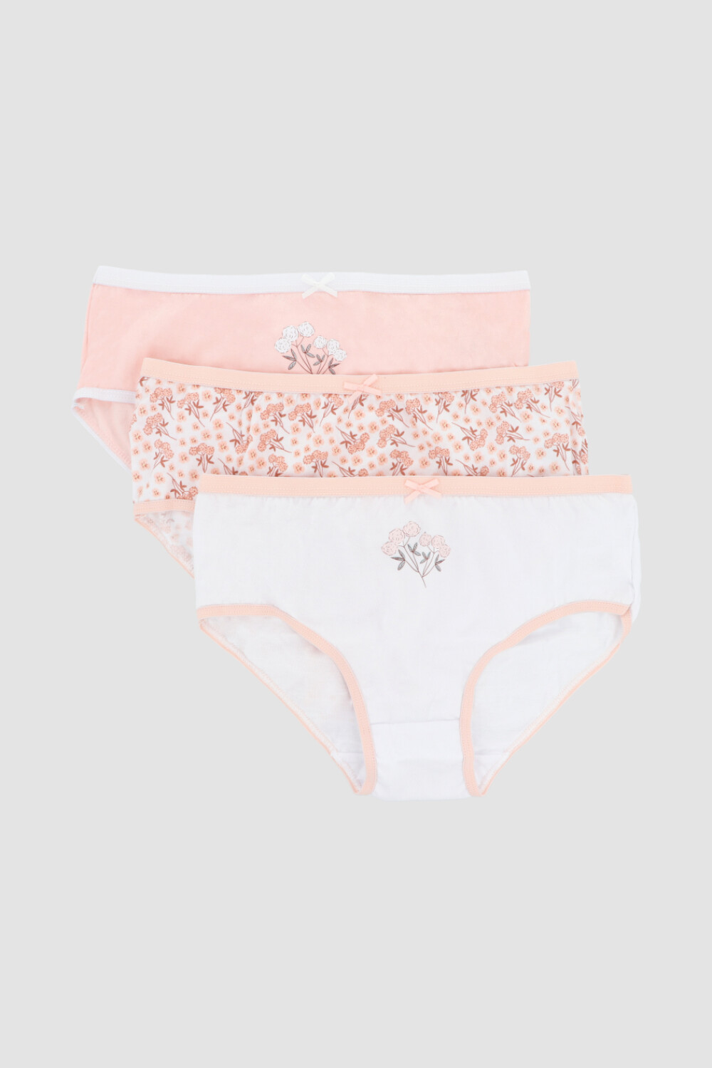 Pack x3 bombachas niña - Rosado — SiSi