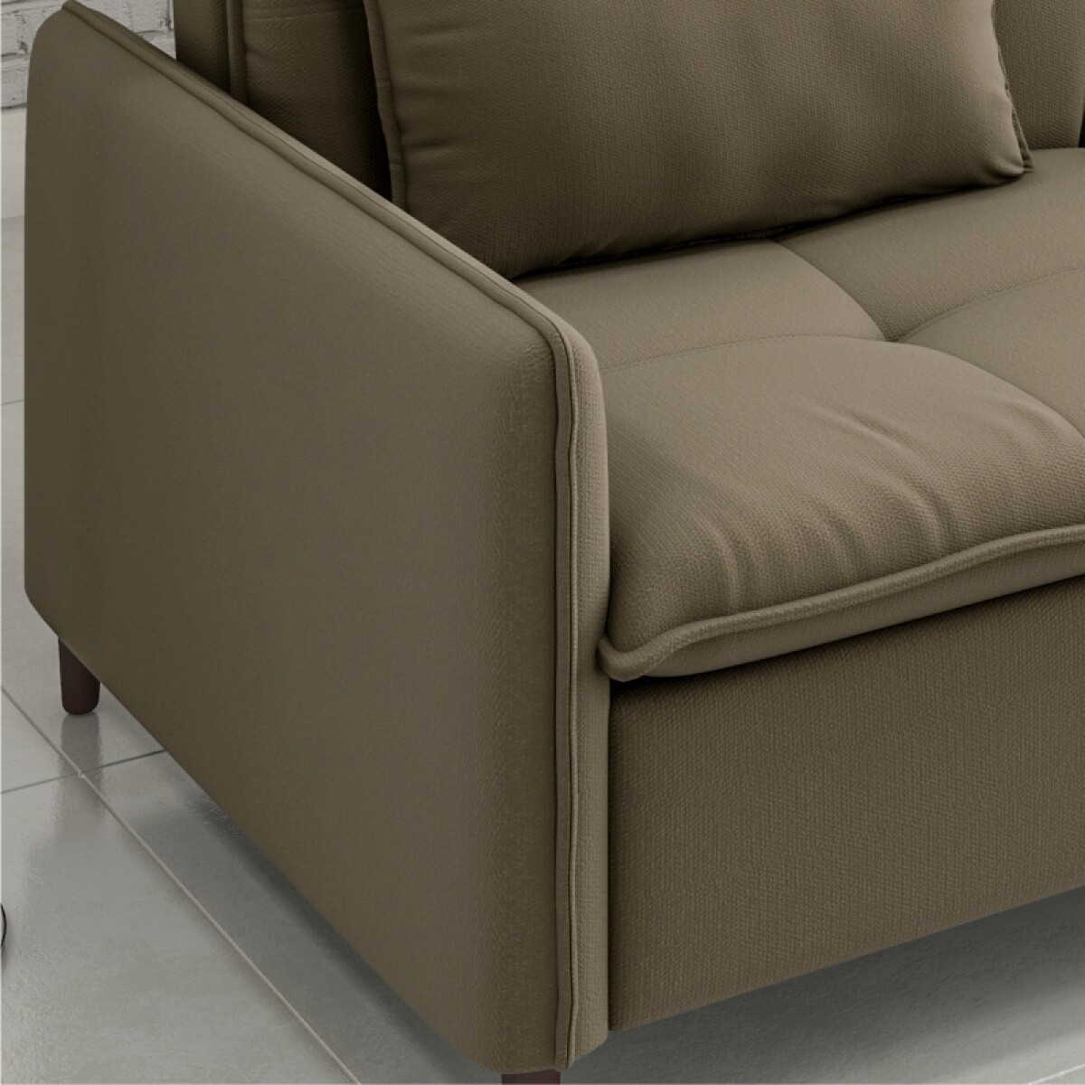 Sofá Cama Lima 2 Plazas 3 Cuerpos - Marrón — Dormire