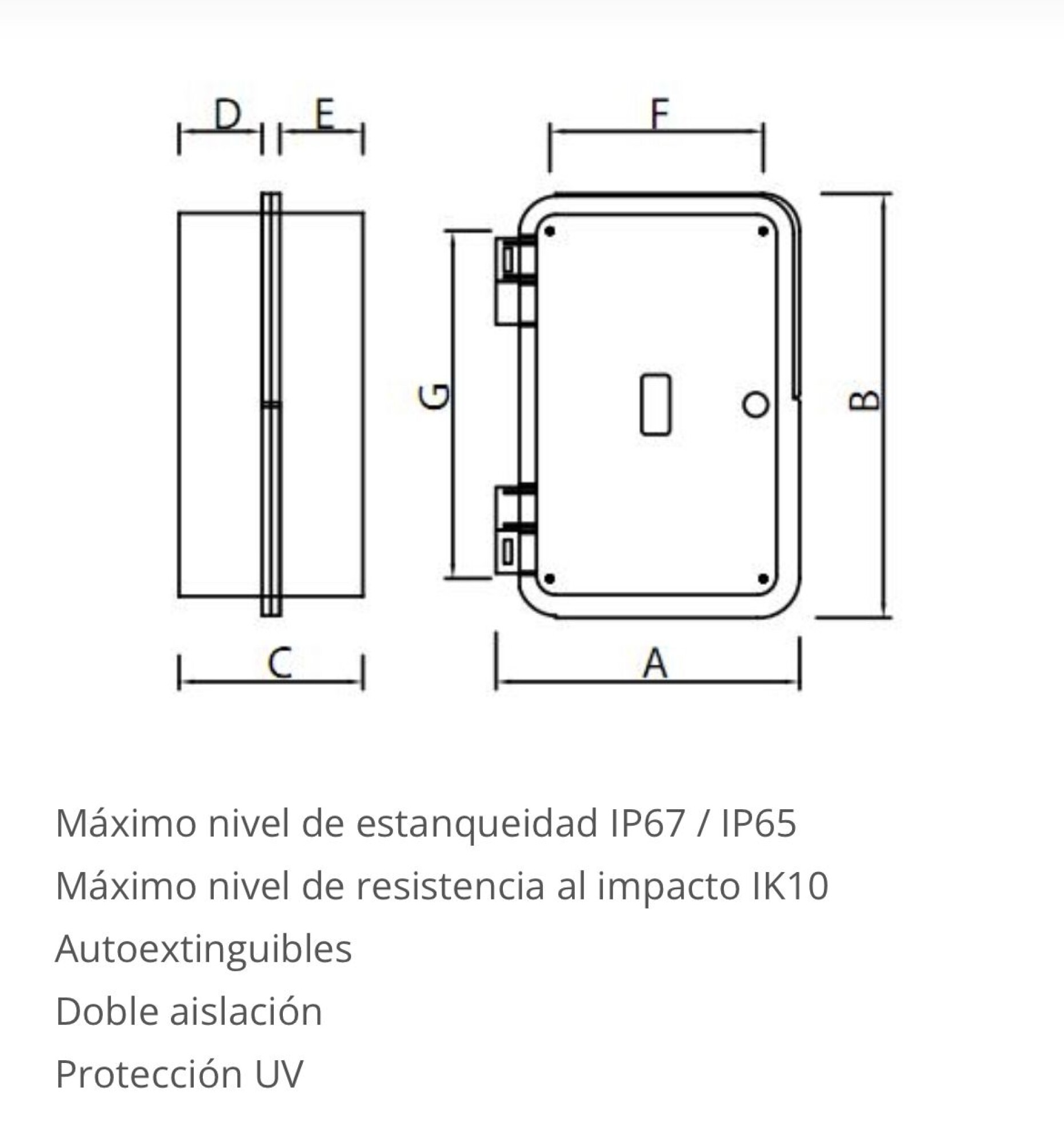Caja estanco Tableplast ( IP 65) 244 x 230 x 141 - Mangusi — Mangusi