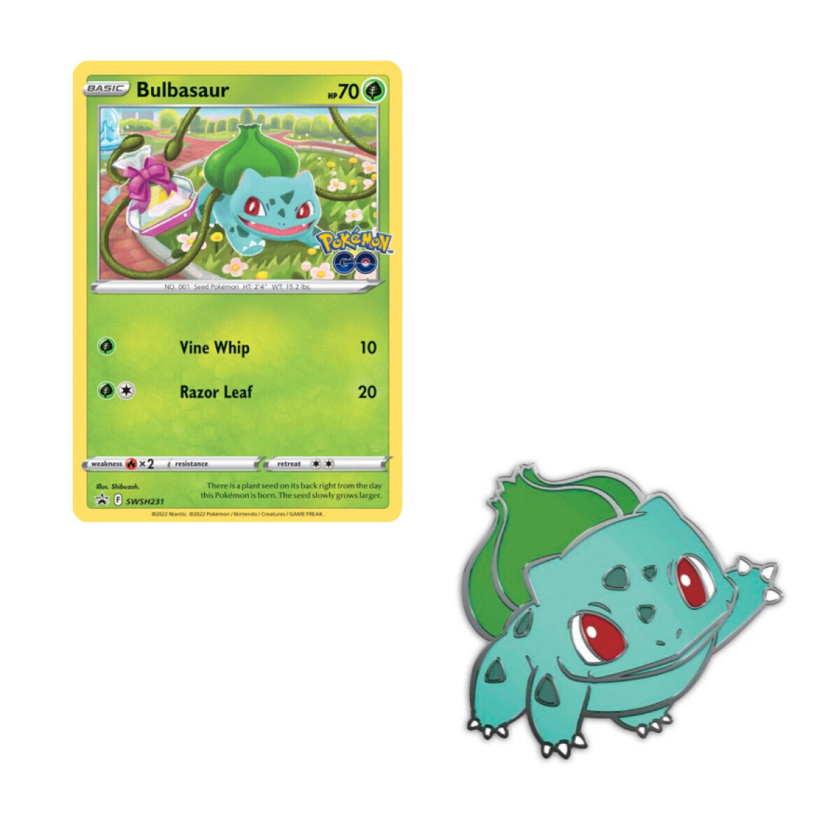 Pokémon TCG: Bulbasaur Pokémon GO Pin Colección [Español] — X Uruguay