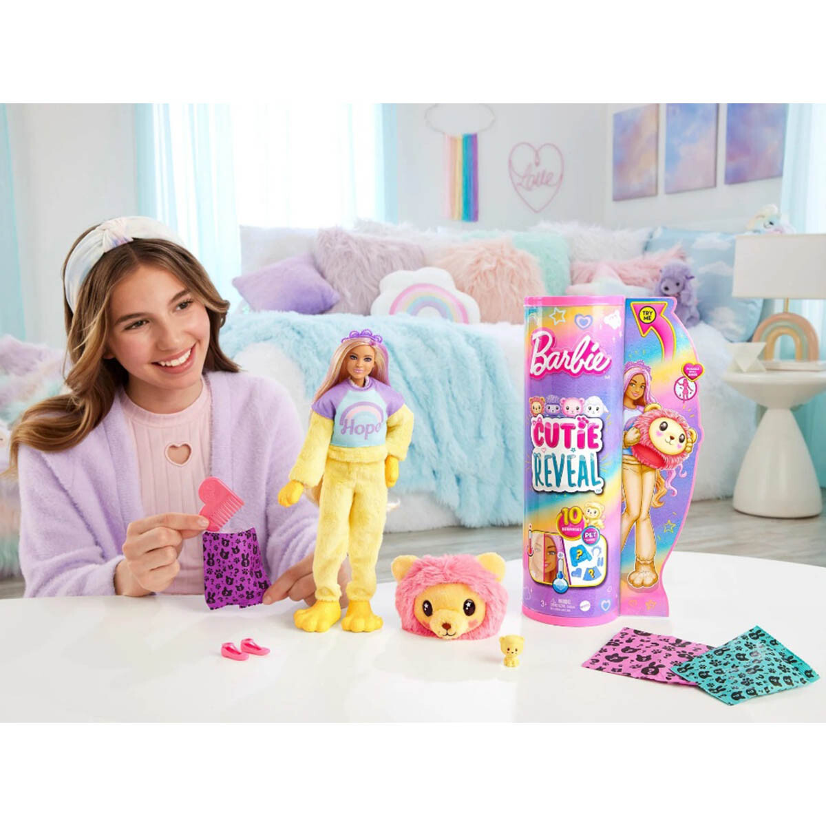Muñeca Barbie Cutie Reveal Con Disfraz + Accesorios - Barbie León — El Rey del entretenimiento