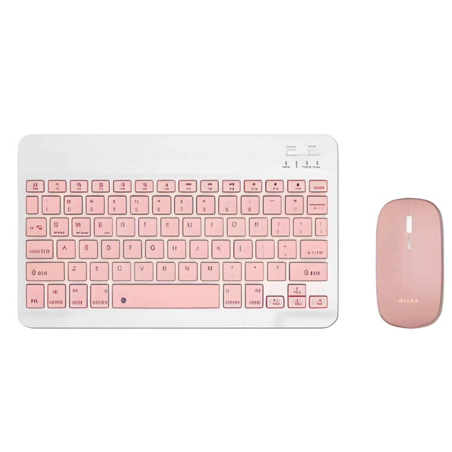 Kit de Teclado y Mouse Inalámbrico Bluetooth - Rosa — Electroventas