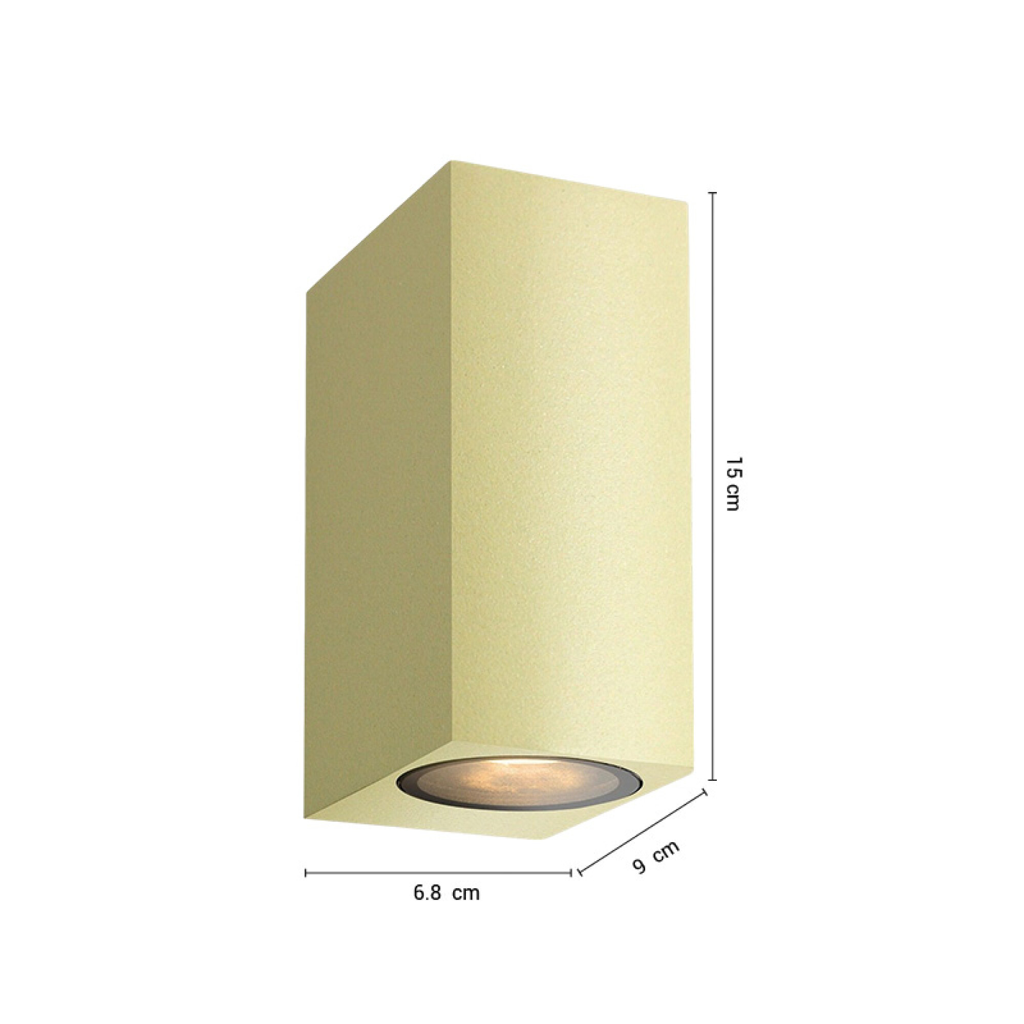 Luminaria de Pared Bidireccional Minimal - Sand Brass — Serlux