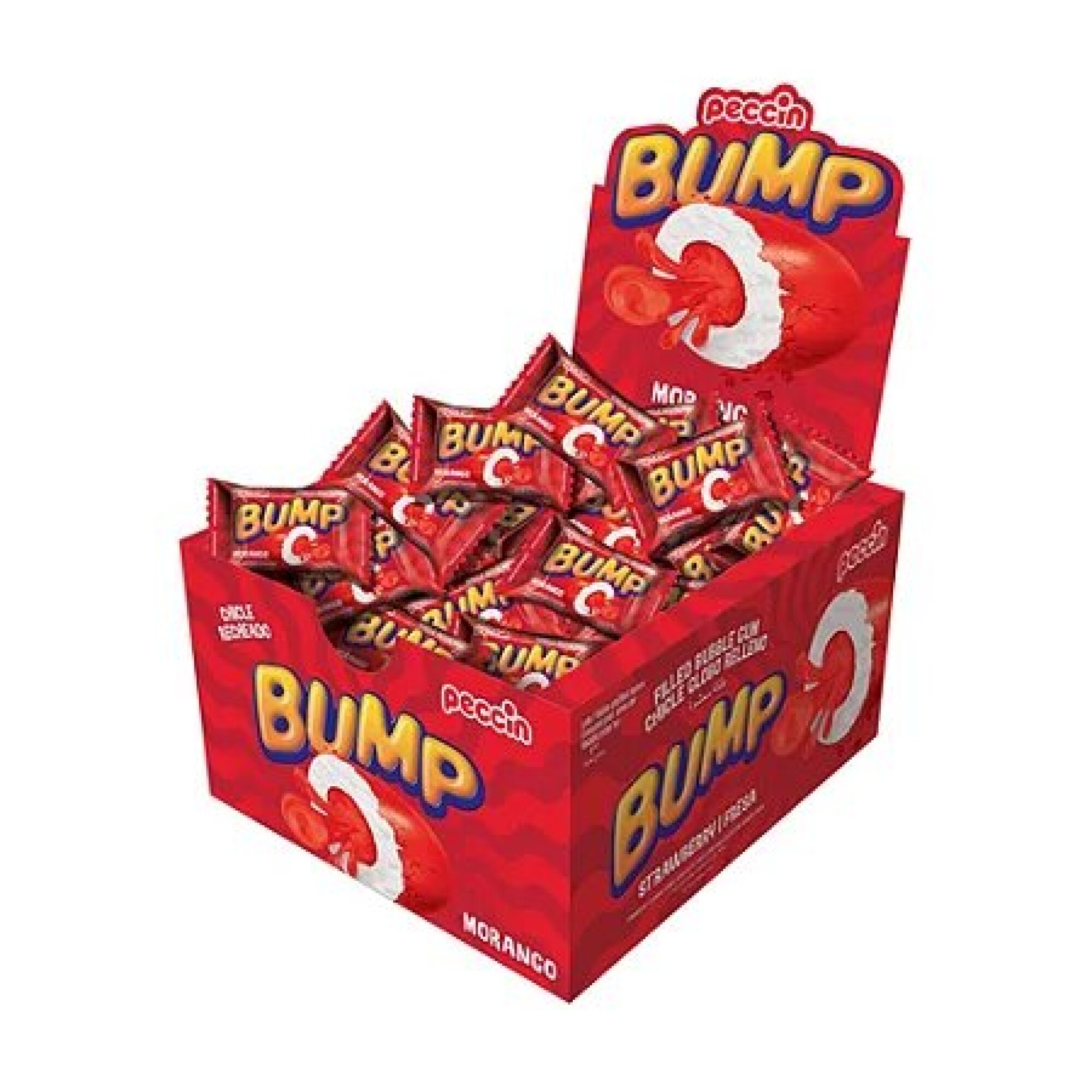 Chicle Peccin Bump x 40 - Frutilla — Ardo Mayorista