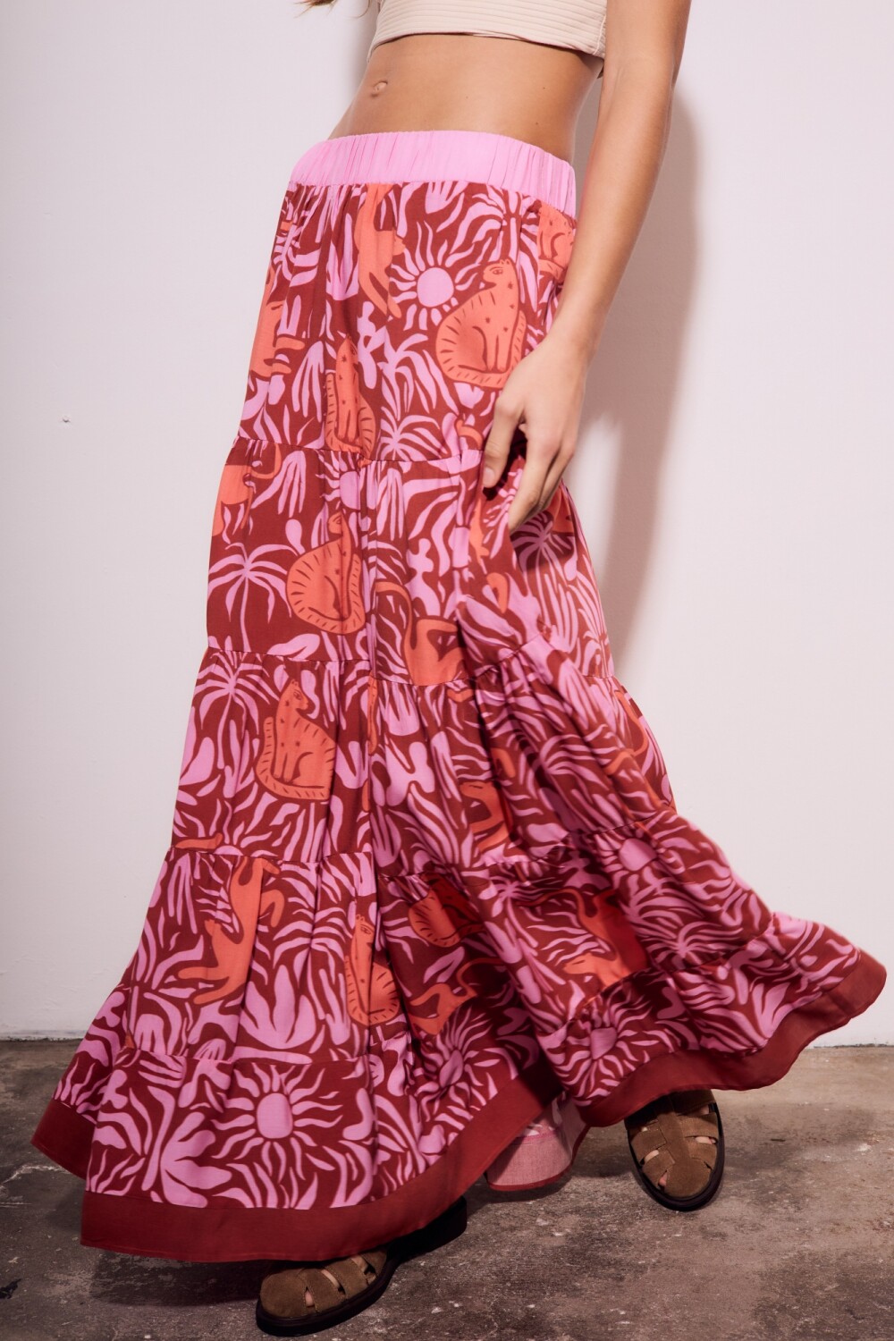 Falda Estampada - Multi — Lemon