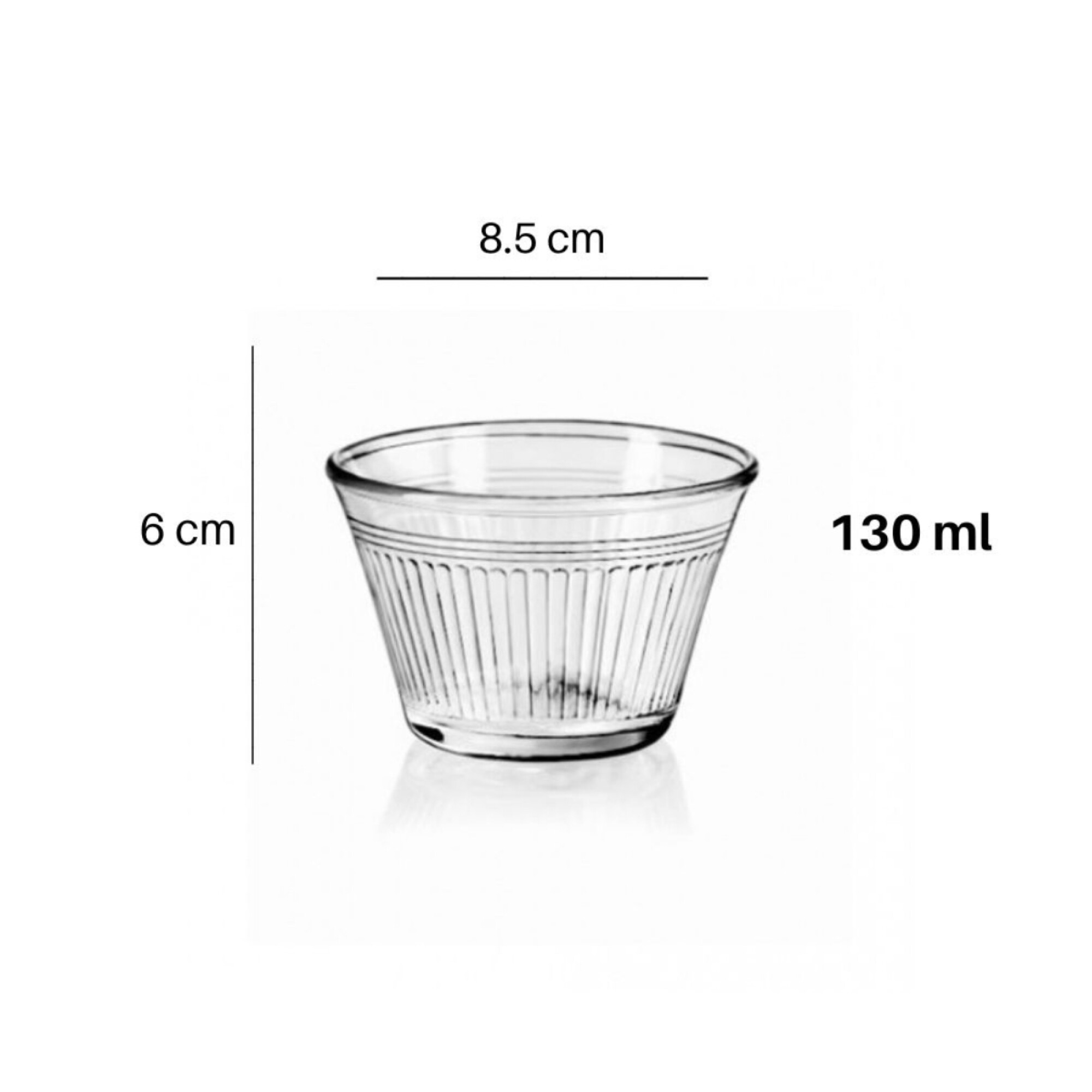 Flanera estriada 130ml - TRANSPARENTE — Garage Impo