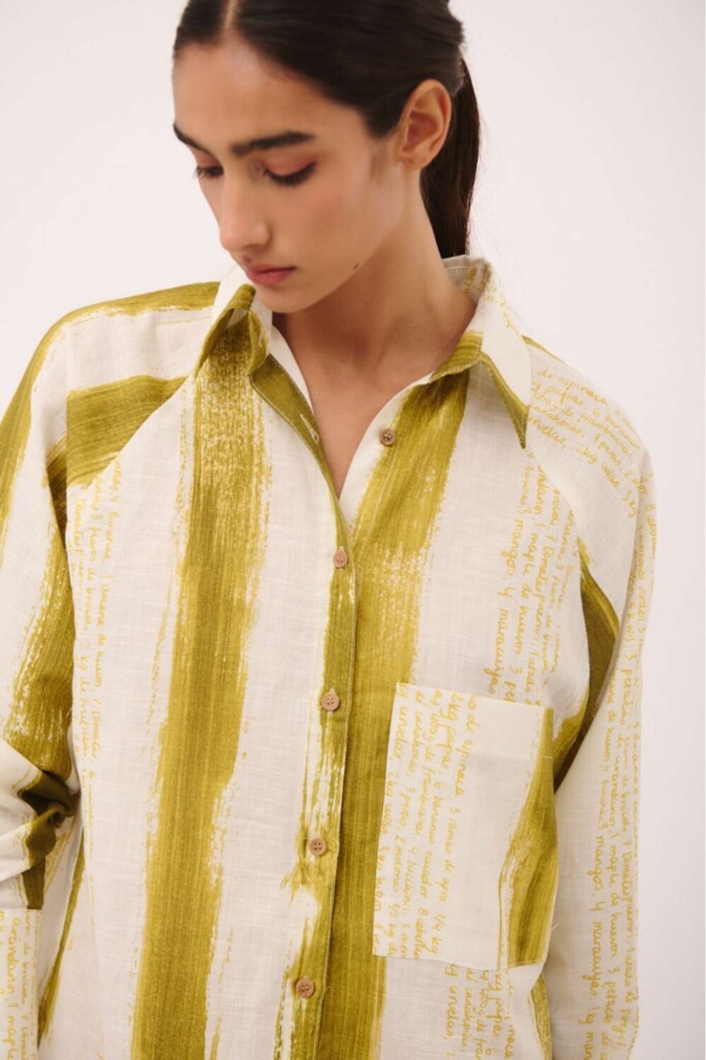 Pre Venta Raglan Men Print - Rayas Pistacho — Tienda Soy Santander