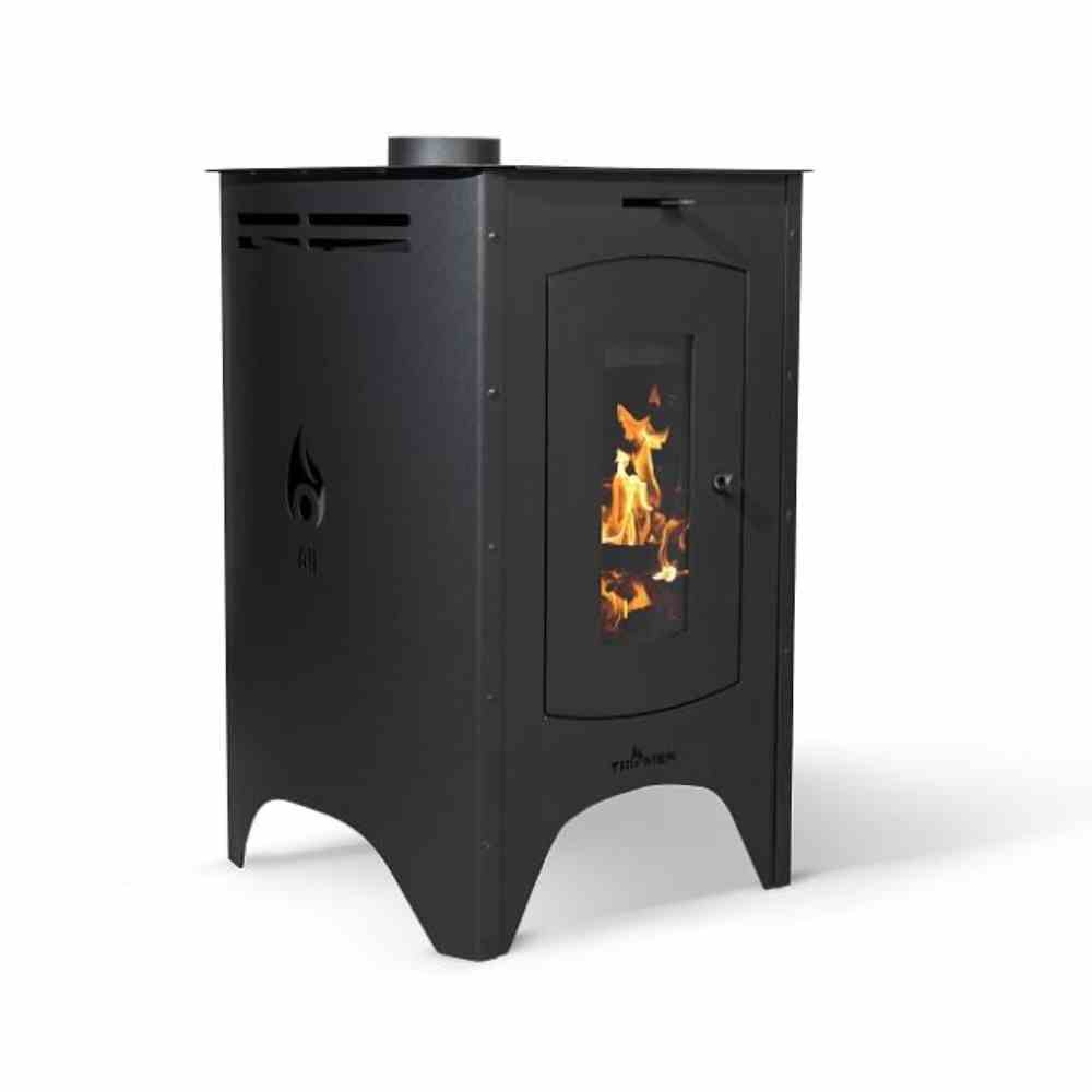 Calefactor a leña Tromen A9 9000 kCal/h con kit de instalación — Magic ...